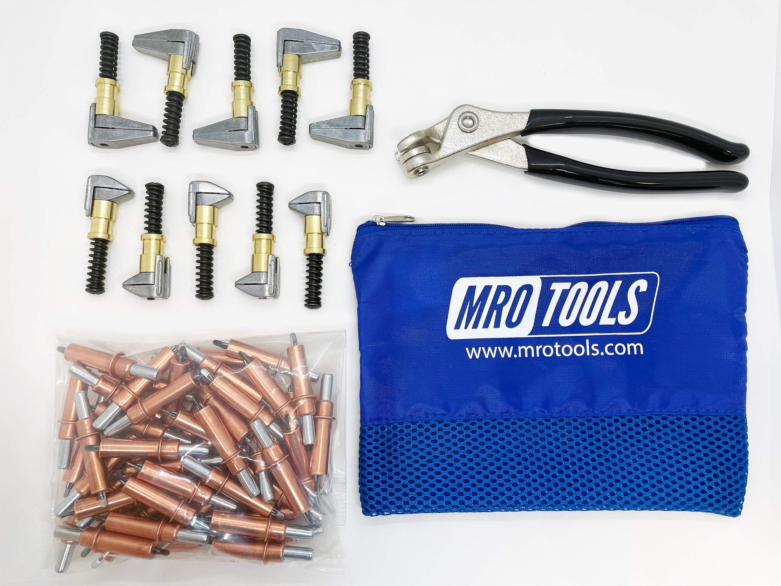 50 1/8 Cleco Fasteners + Cleco Pliers + 5 KSG 3/4 x 1/2 Side-Grip ...