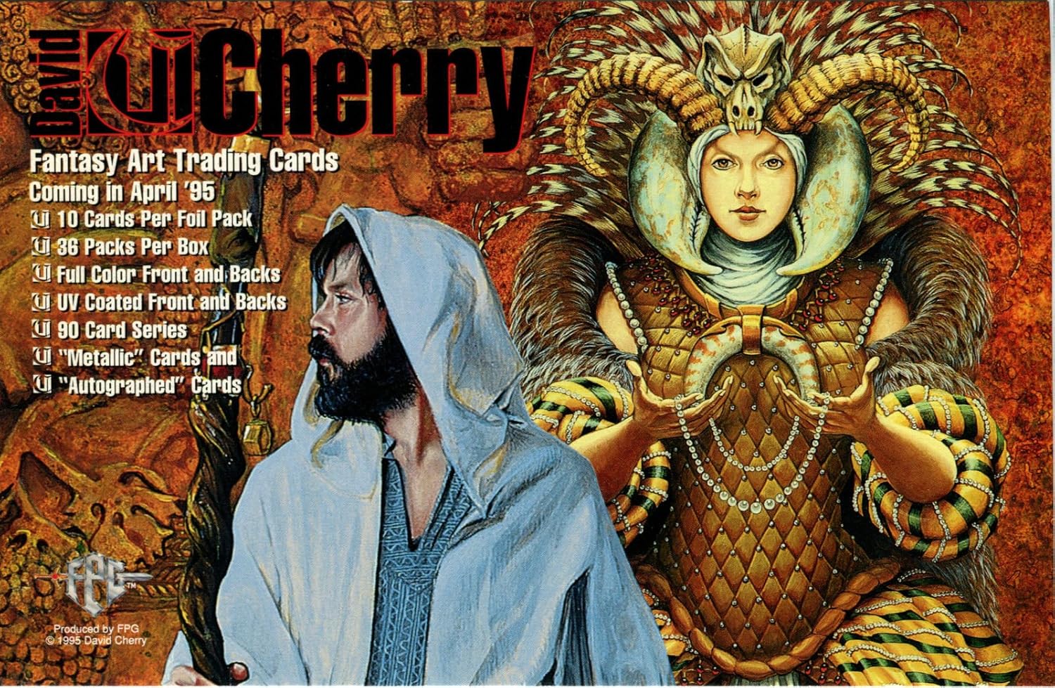 DAVID CHERRY & COLOSSAL II 2 1994/1995 FPG DOUBLE-SIDED DELUXE ...