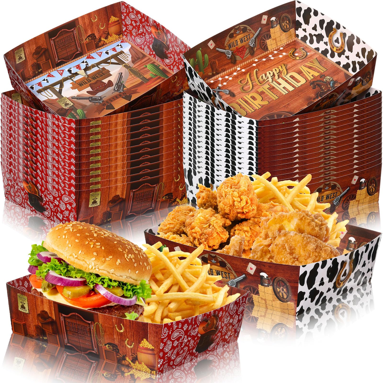 Amazon.com: Mifoci 36 Pcs Western Cowboy Party Supplies 5 lb Saloon ...
