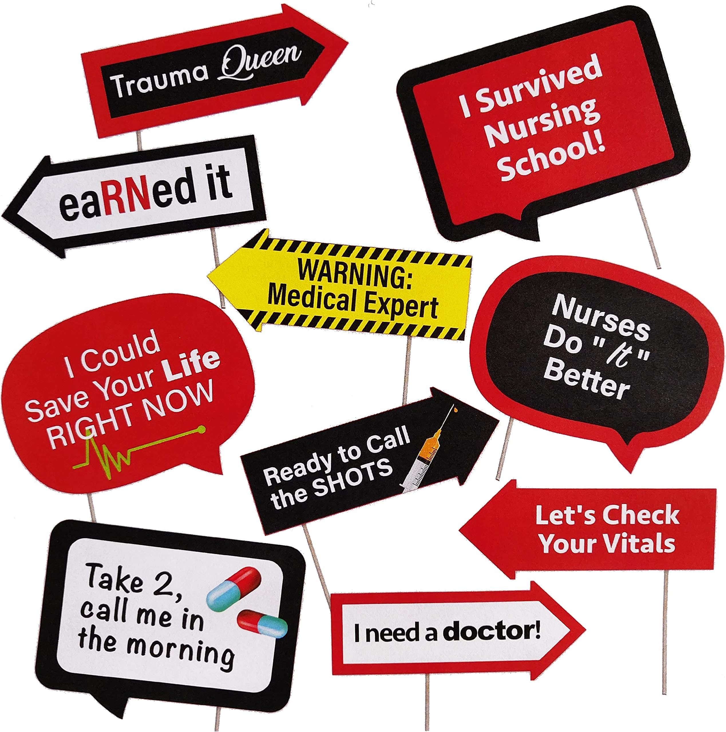 Amazon.com: 40 Pcs Dental Photo Booth Props Kit for Photoshoot, Doctor ...