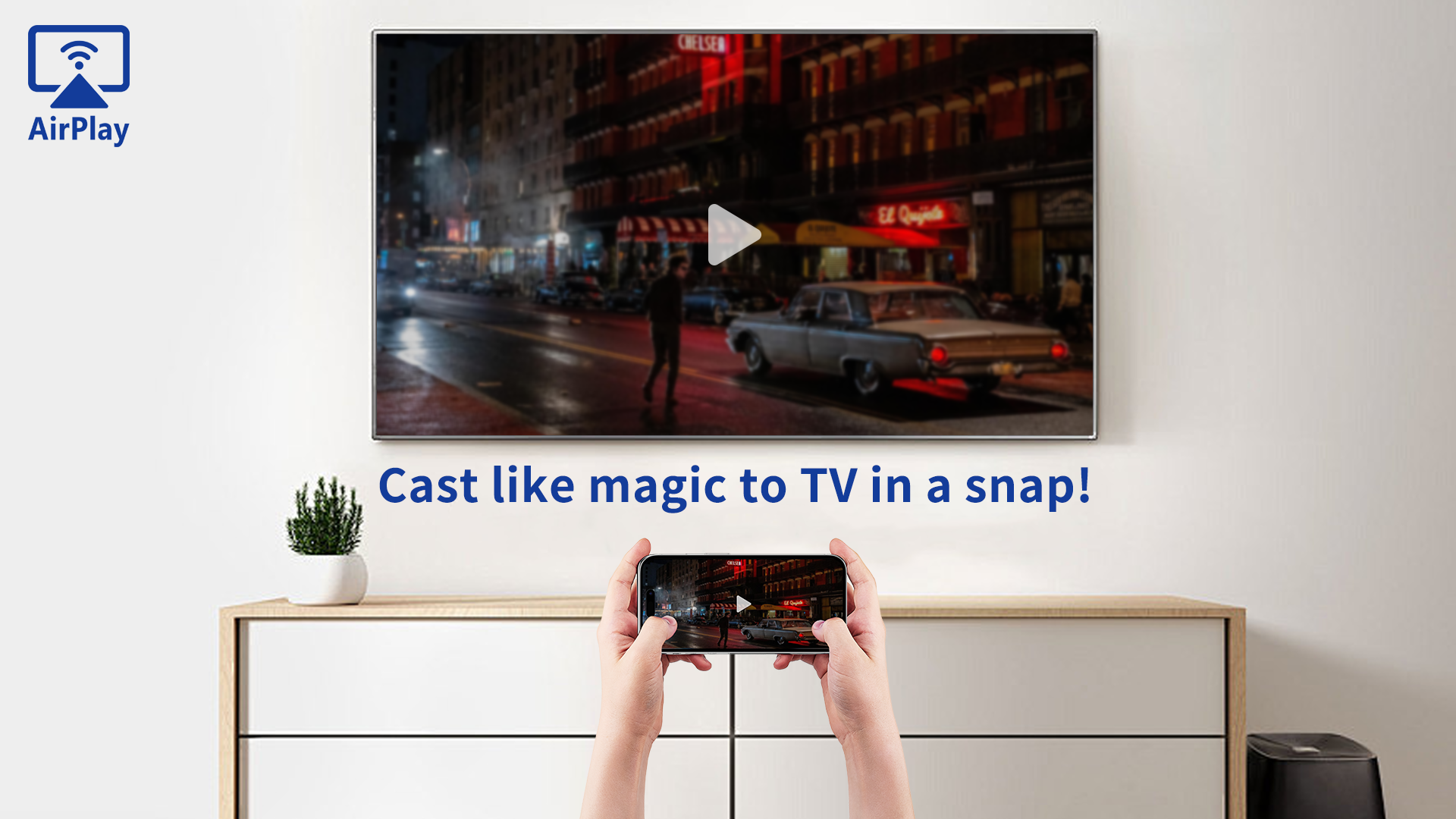 Screen Mirroring with AirPlay, Cast to TV, Display Share from iPhone iPad Mac iOS Fire, Web ...