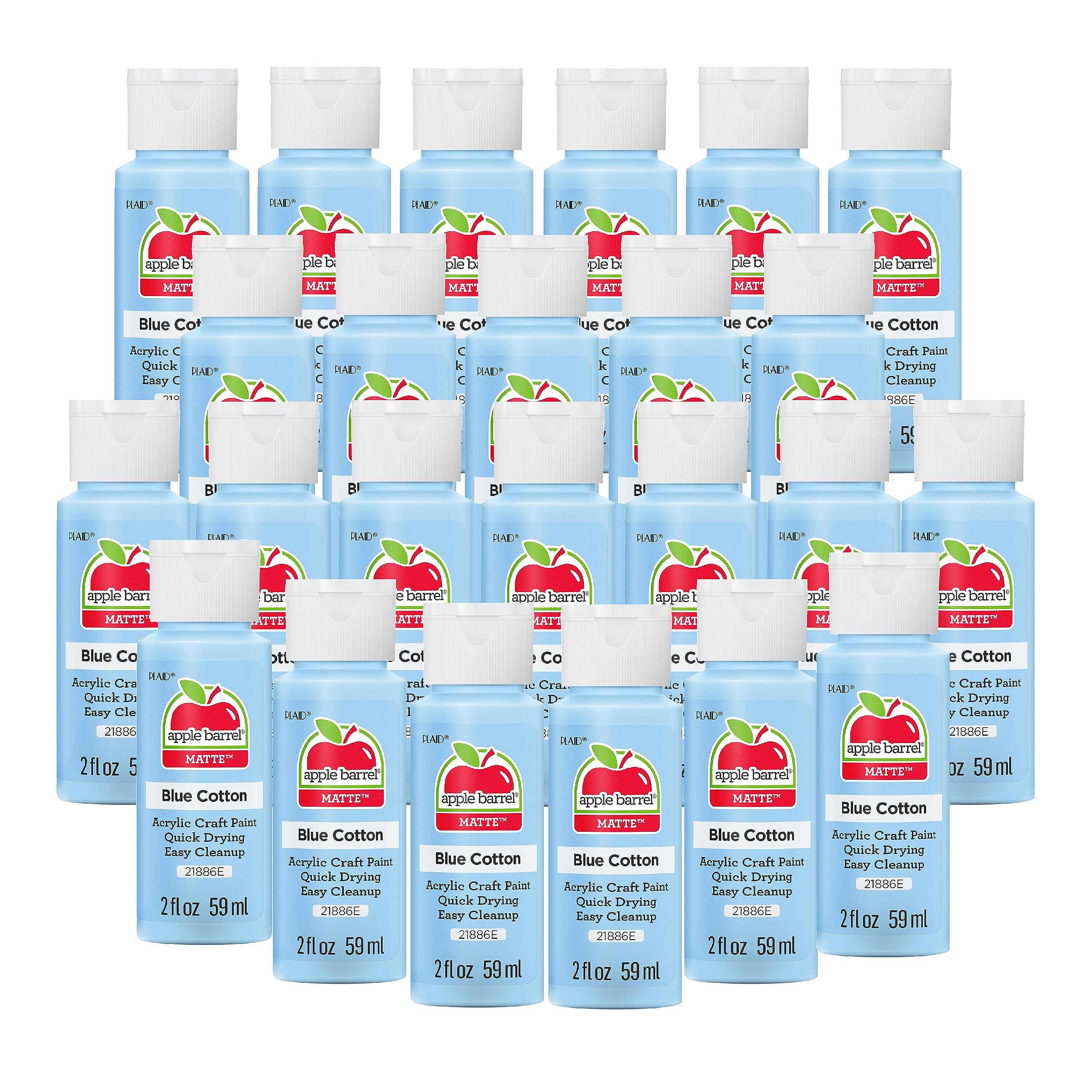 Snapklik.com : Apple Barrel Blue Cotton Paint, 2 Oz, 2 Fl Oz