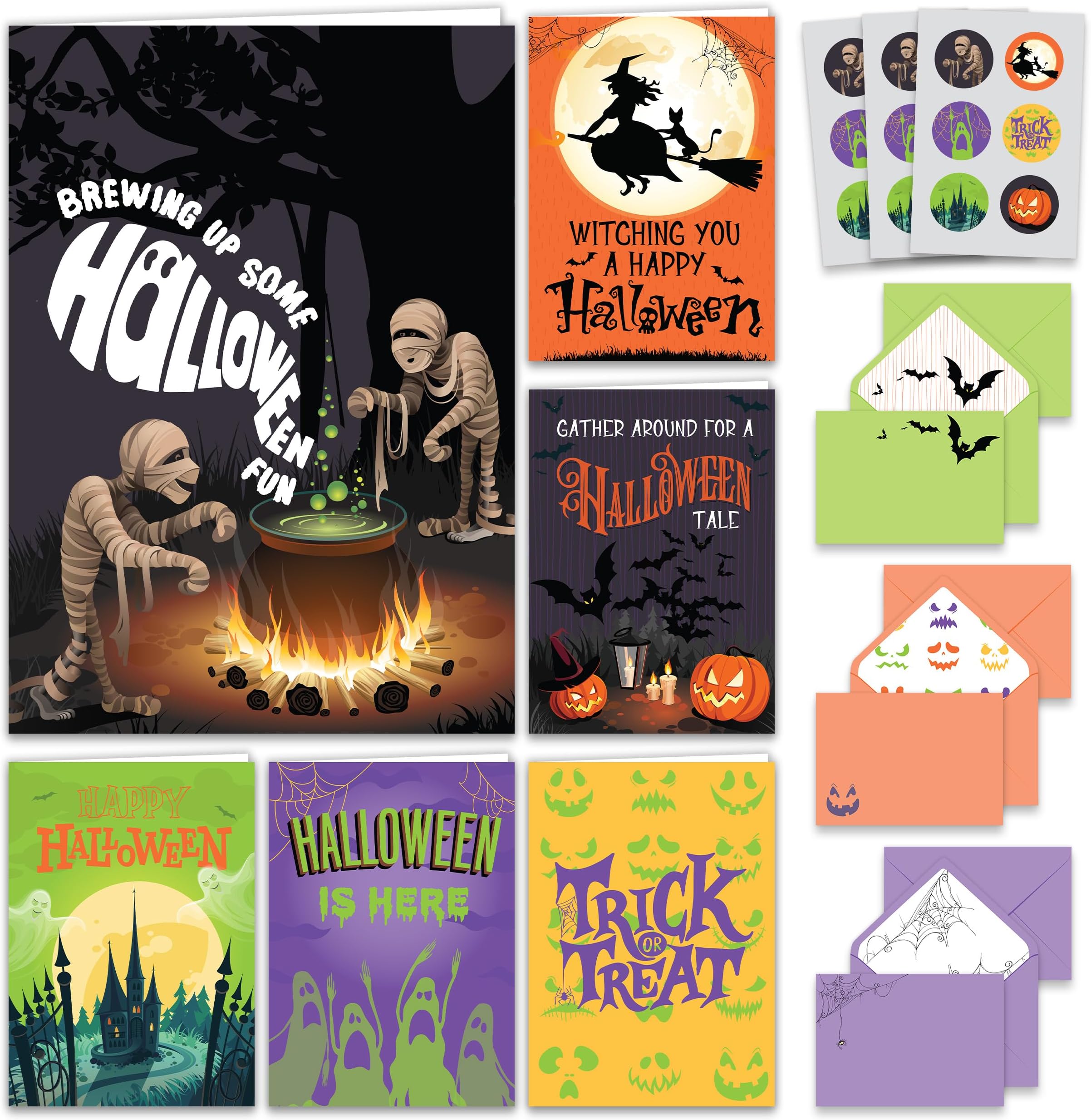 Amazon.com : NobleWorks - Happy Halloween Card Funny - Fun Cartoon ...