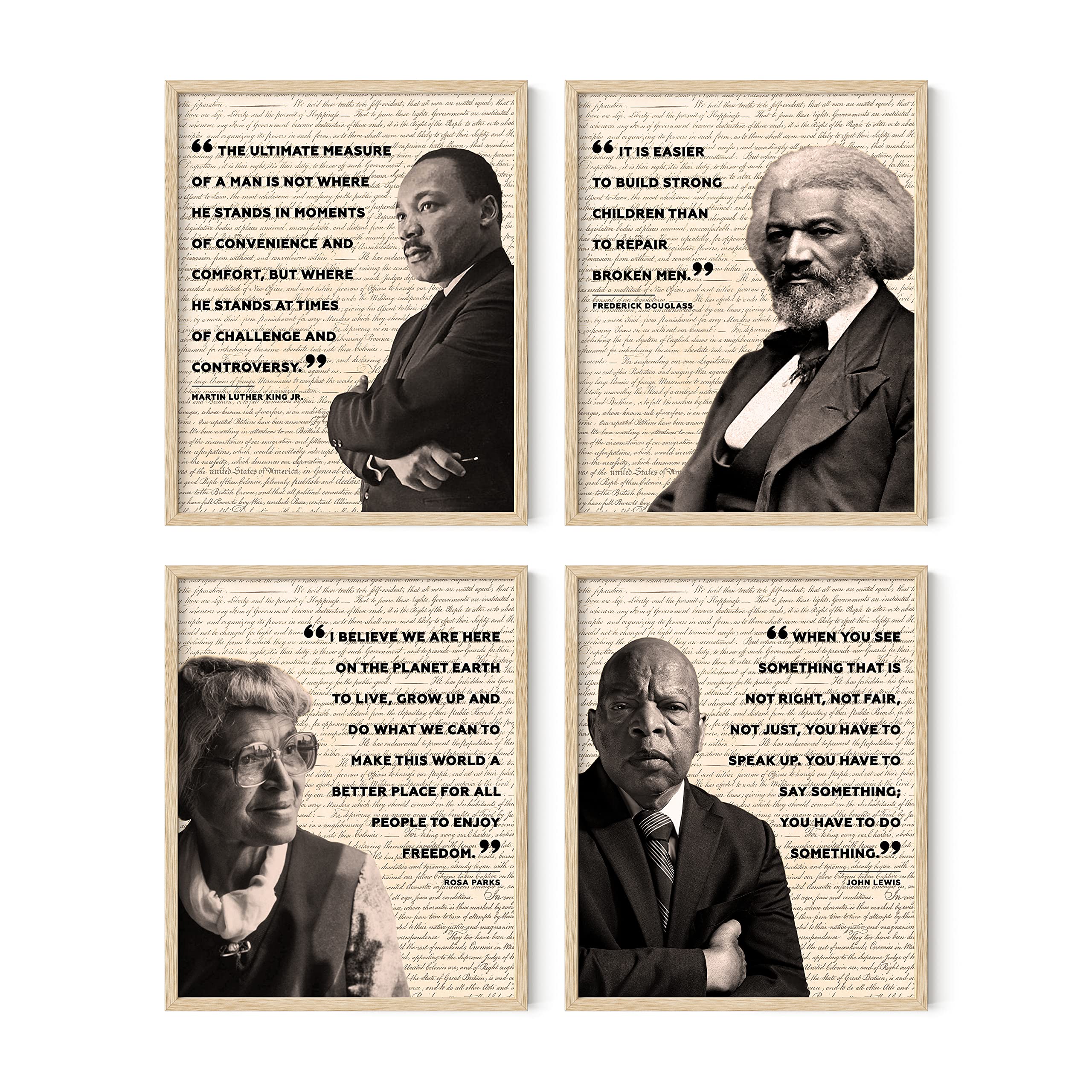 Buy HAUS AND HUES African American Wall Art Black History Posters for ...