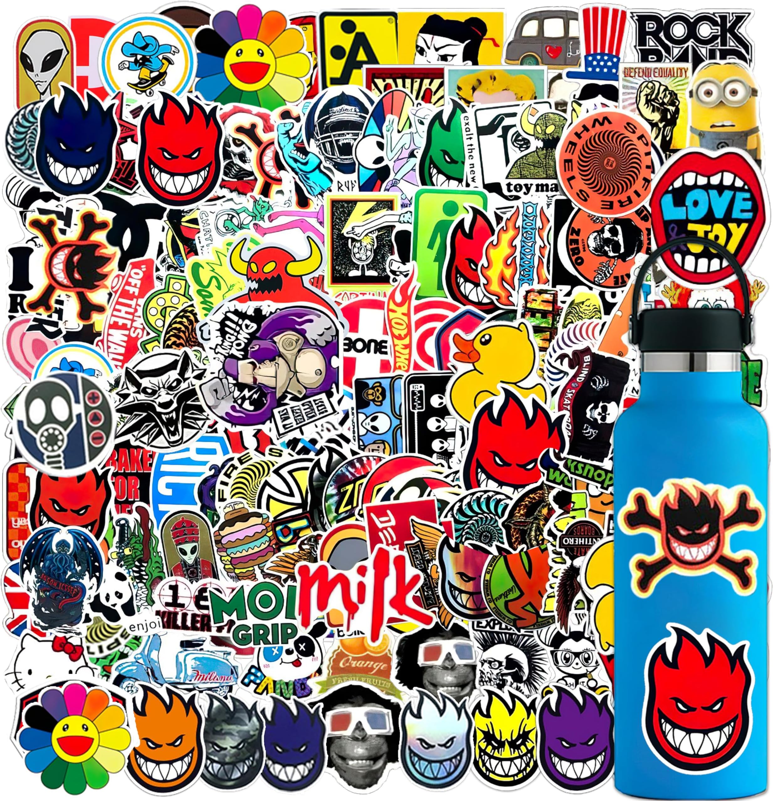 Amazon.com: Spitfire sticker 6 inch Black Spitfire Wheels skater decal ...