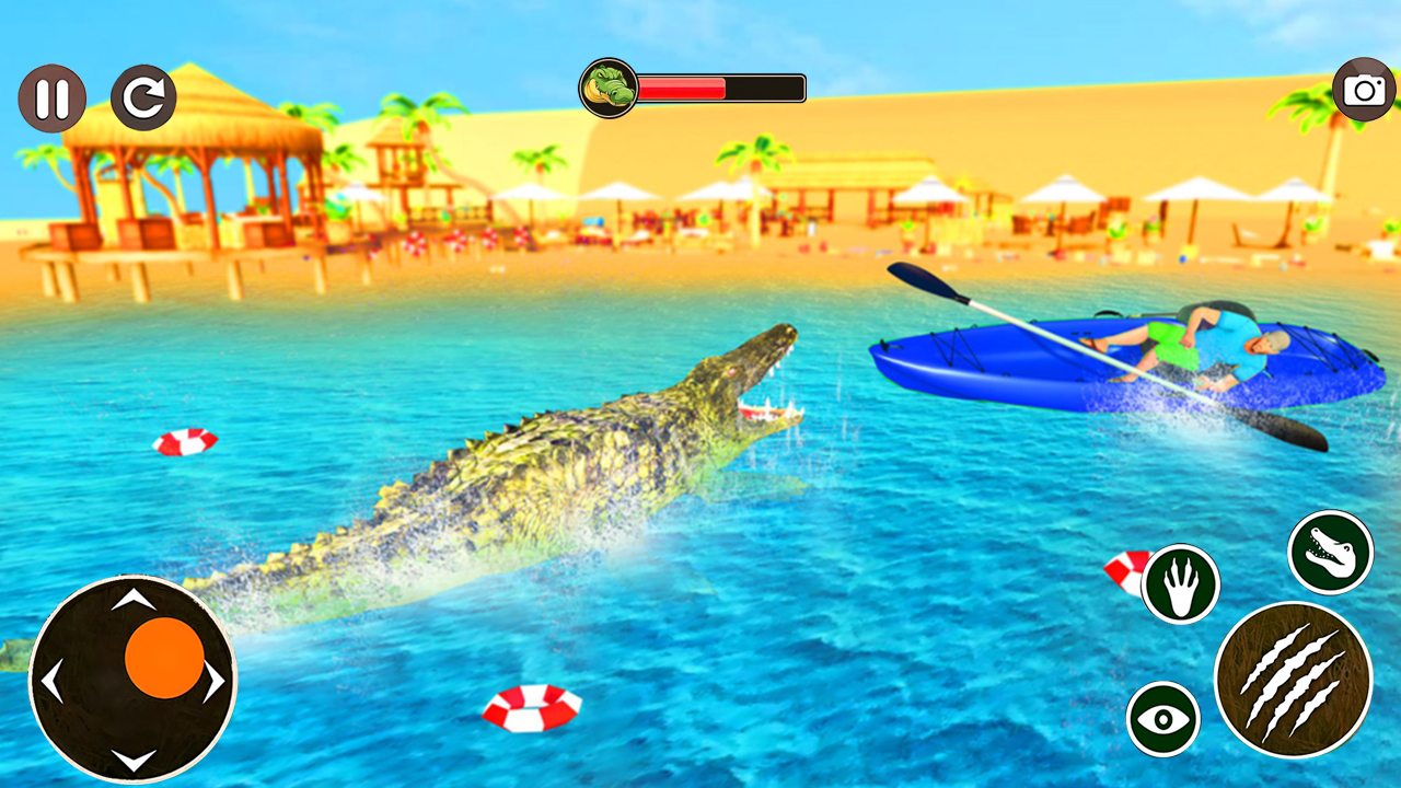 Clash Of Crocodiles Simulator 2024: Hungry Crocodile Games - App on the ...