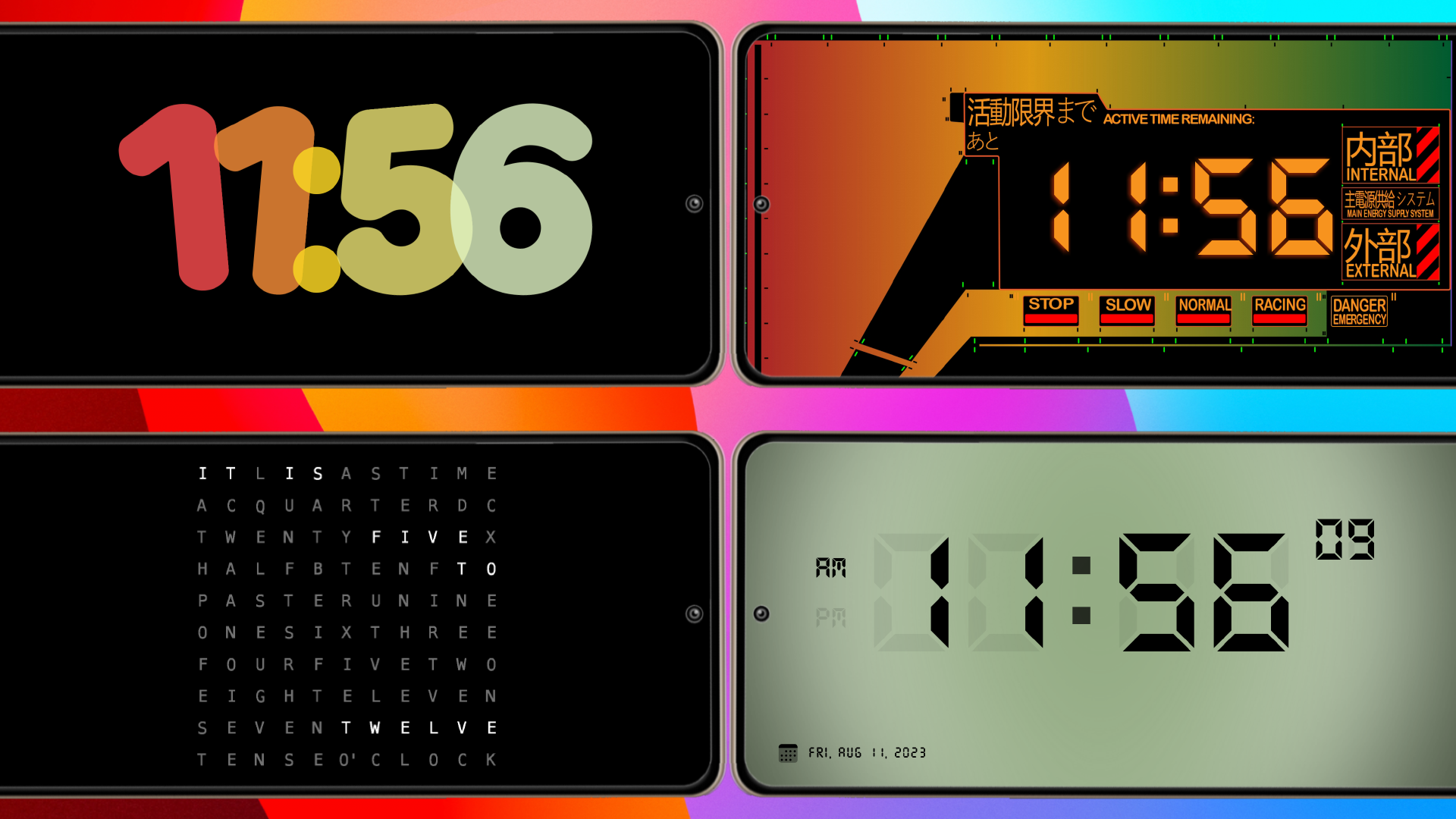 StandBy iOS Screensaver, Date & Time Display Wallpaper, TV Clock Wall ...