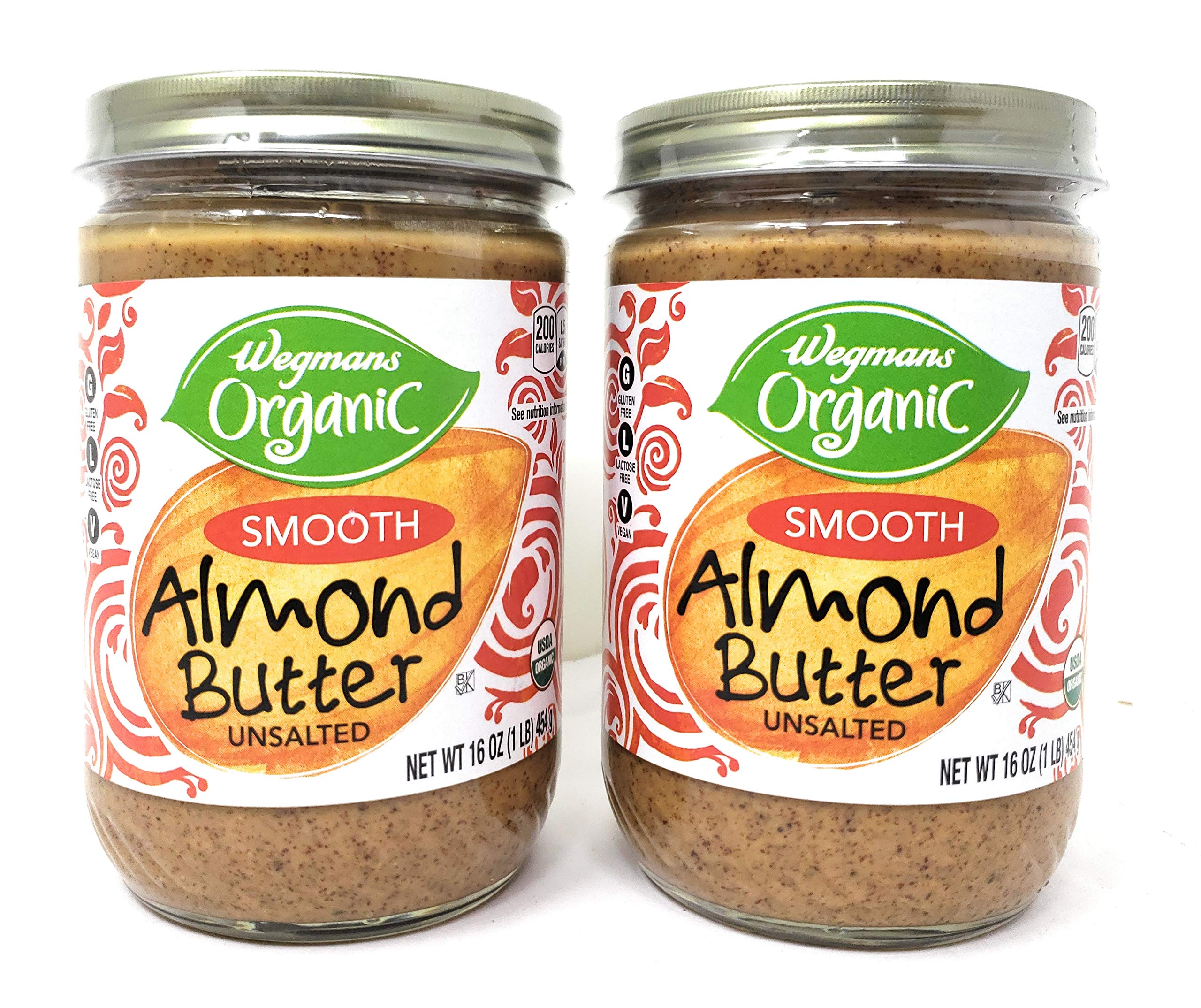 Amazon.com : Wegmans Organic Smooth Almond Butter (2 Pack, Total of ...