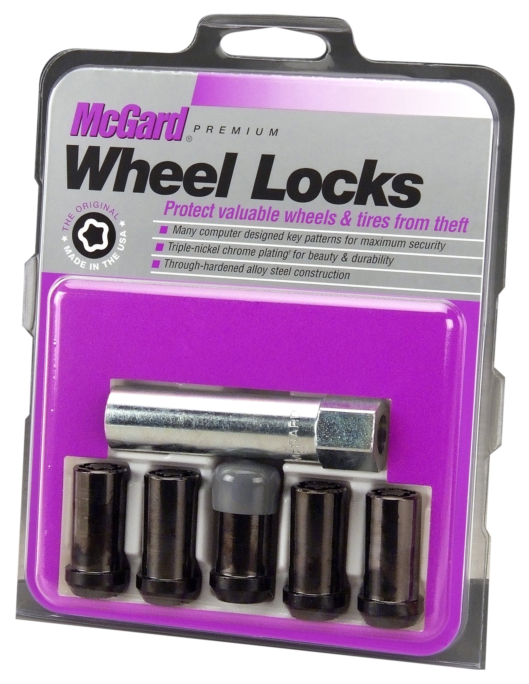 Anti-theft Lug Nuts McGard Black Wheel Lock Set - Premium Anti-Theft ...