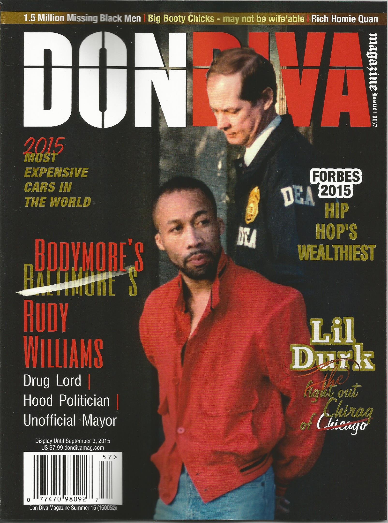 DON DIVA MAGAZINE ISSUE #57 BODYMORE'S "BALTIMORE'S" RUDY WILLIAMS ...