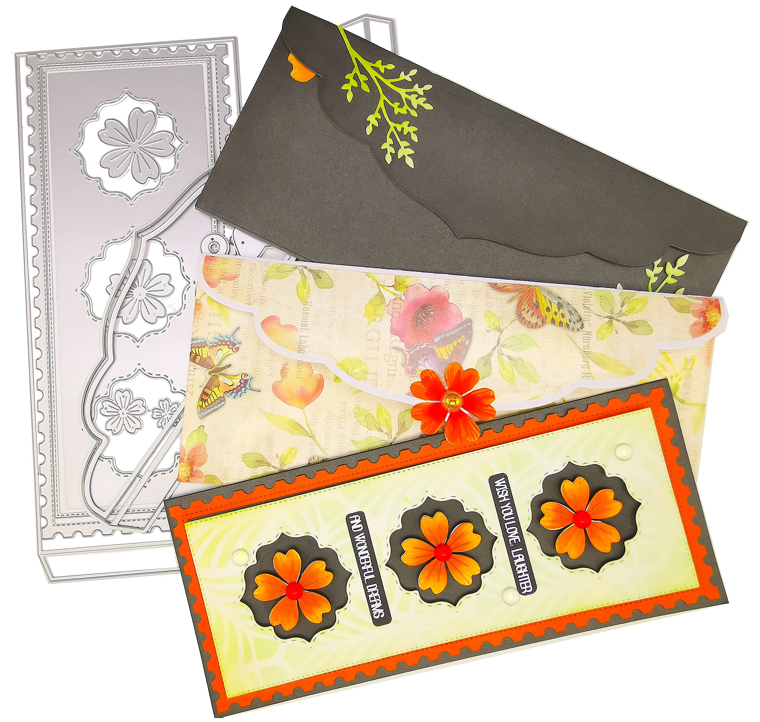 Buy Alinacutle Slimline Card With Envelope Die Set Paper Craft Metal Buy Alinacutle Slimline Card With Envelope Die Set Paper Craft Metal