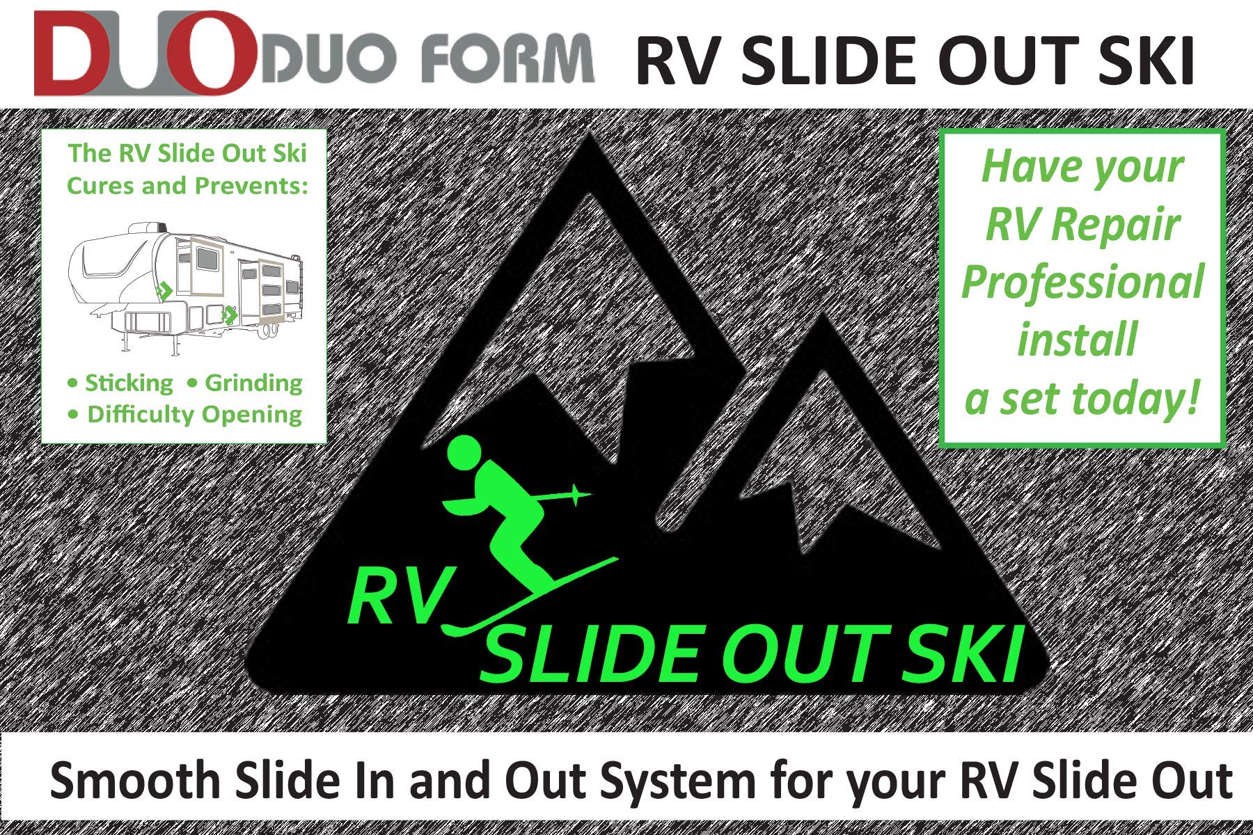 Snapklik.com : DUO 028102D-AFT RV Slide Out Ski Easy Slide System - 6 ...
