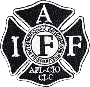 Amazon.com: Patches IAFF Fire Fighters International Association Black ...