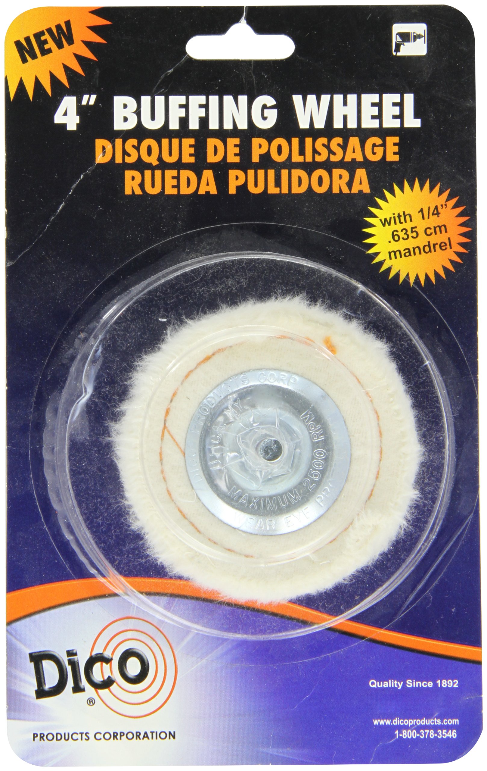 Snapklik.com : 527-60-3m Mandrel Mounted 3-Inch MM Flannel Buff