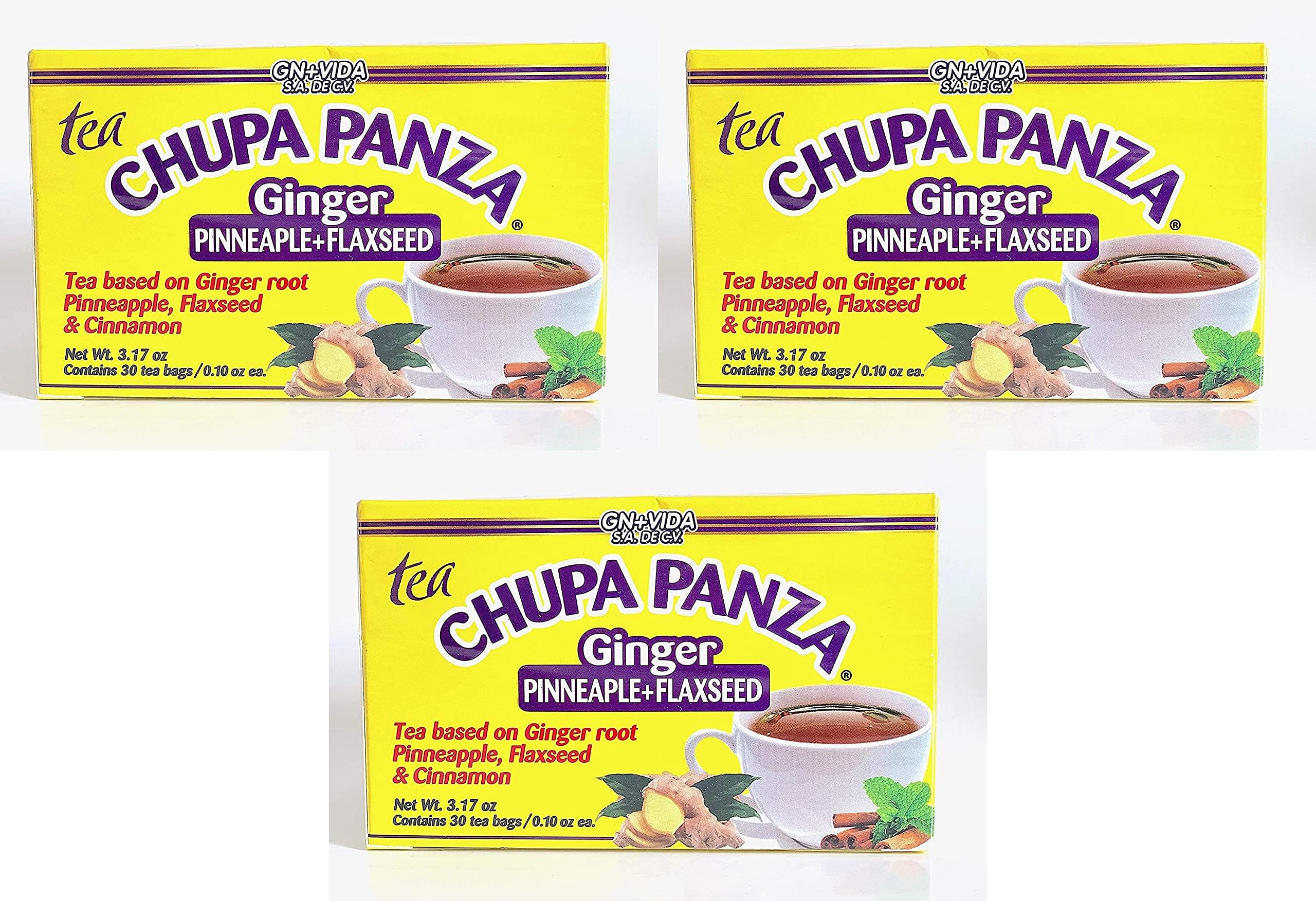 Amazon.com : Pinalim Tea/Te de Pinalim Mexican Version- Pineapple, Flax ...