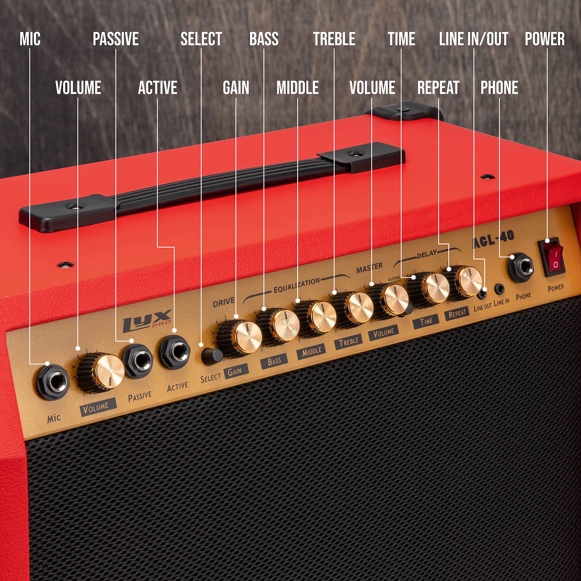 Snapklik.com : LyxPro 40 Watt Electric Guitar Amplifier Combo Solid ...