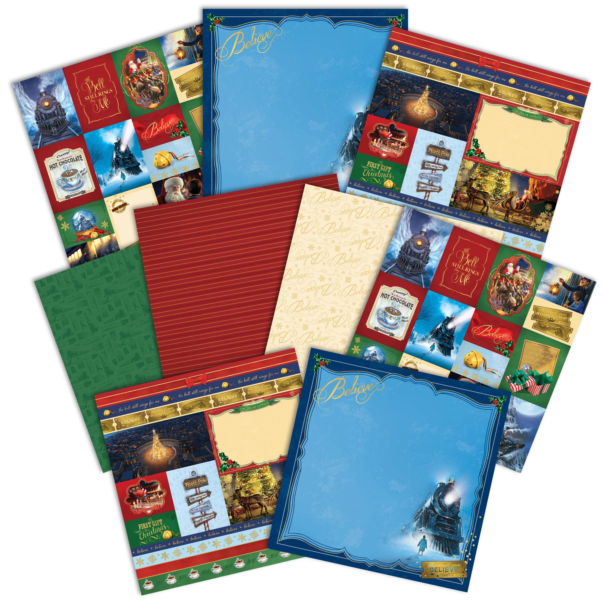 Amazon.com: Paper House Productions The Polar Express 12" x 12" 9-Sheet ...
