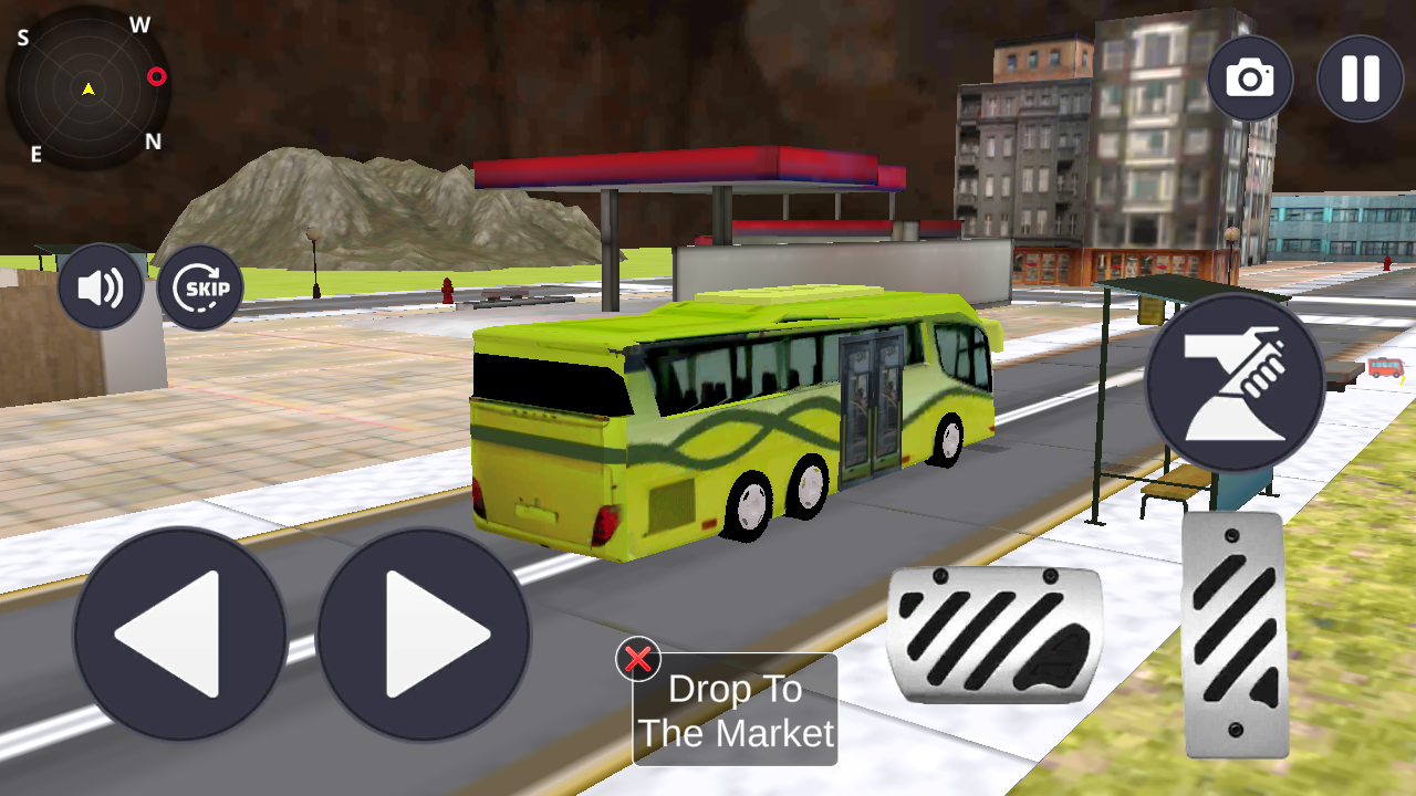 Open City Modern Passengers Bus Pick & Drop Driving Transport Simulator ...