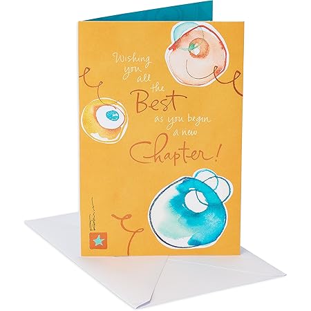 Amazon.com: American Greetings Goodbye Card (New Chapter) : Everything Else