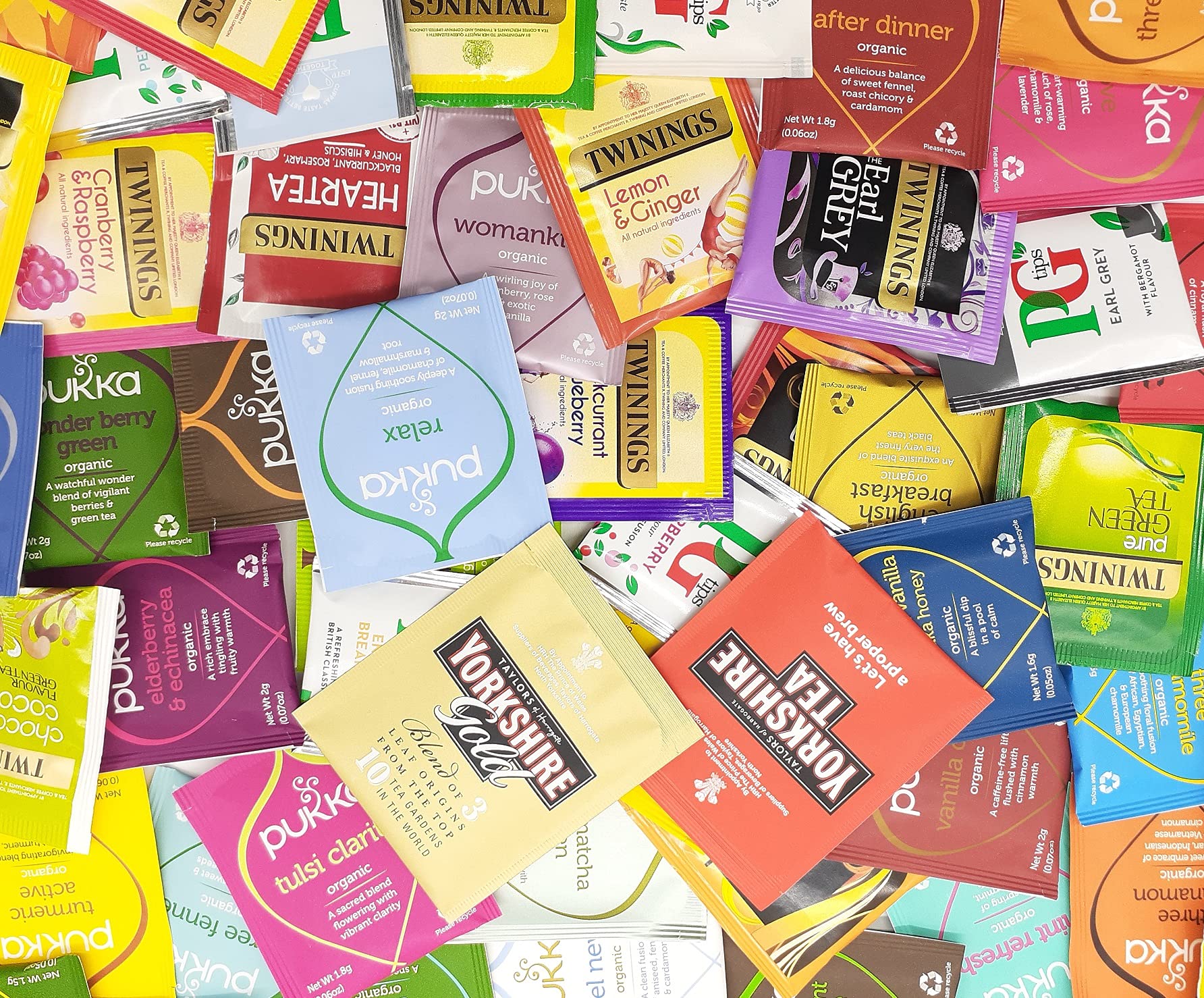 Refill Pack Enveloped Tea Bags Large Selections of Classic Black Fruit ...