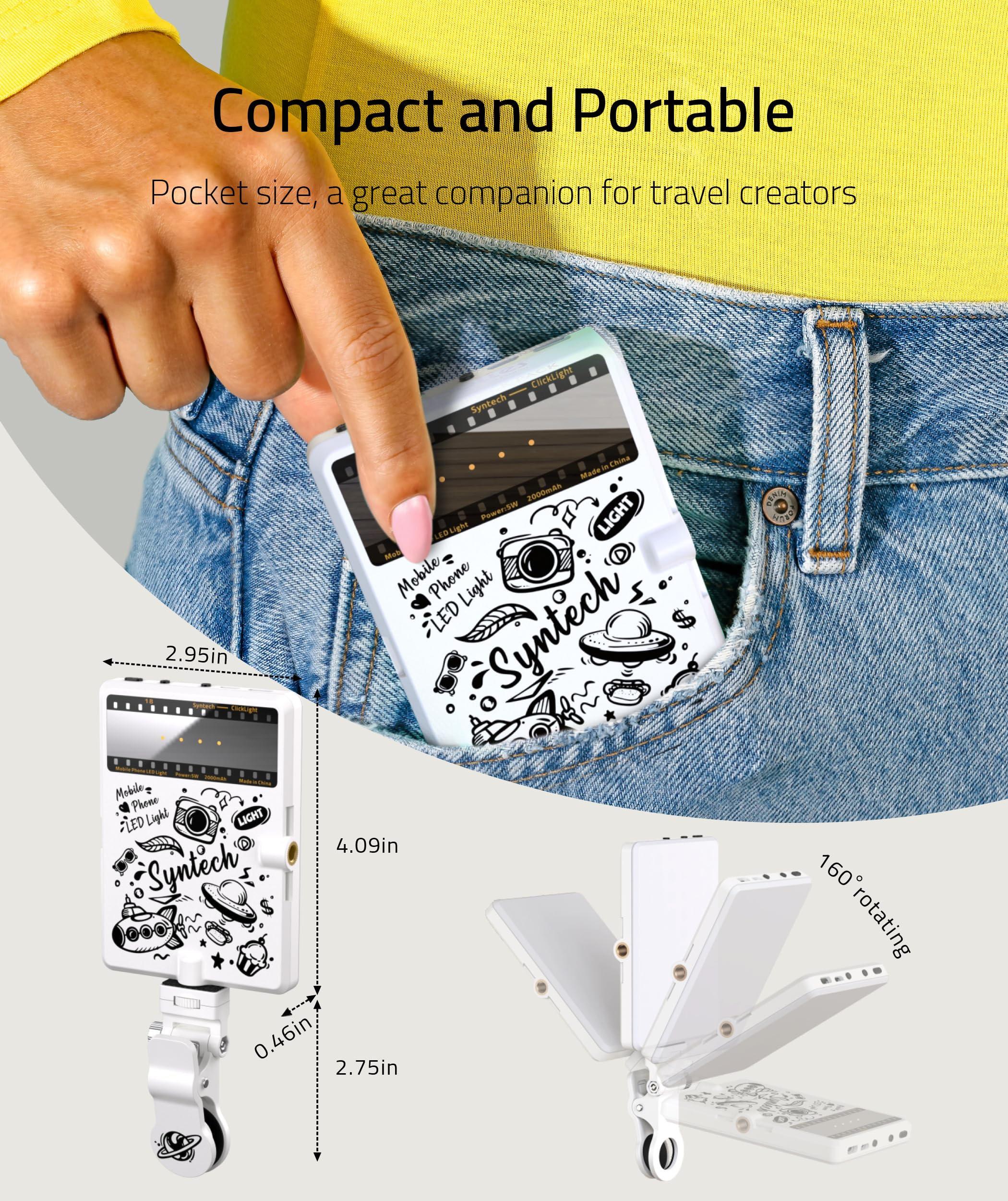 Fangirl: 2-in-1 Clip On Phone Fan And Selfie Ring Light 2025 Upgraded ...
