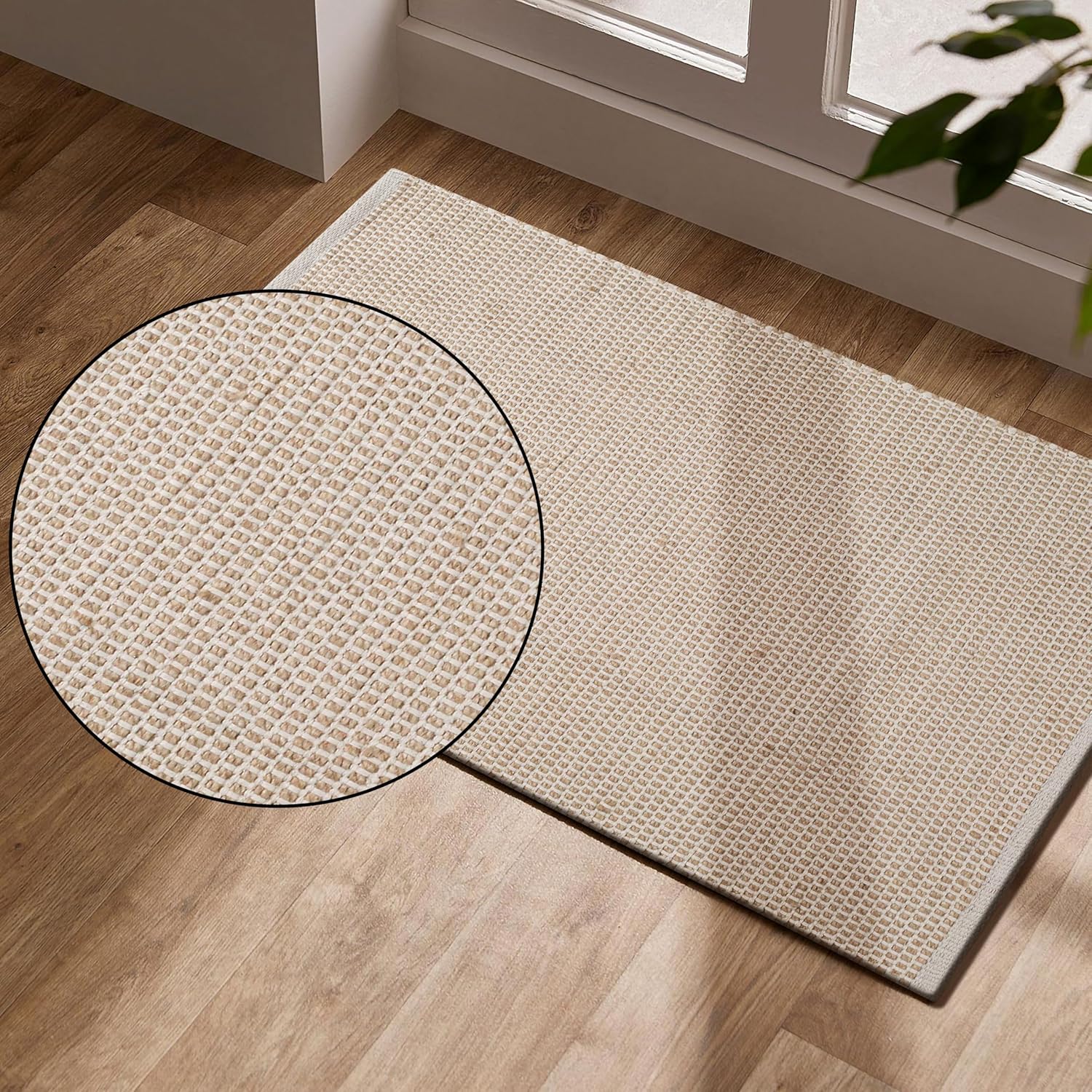 Amazon.com: Bedding Craft Jute Cotton Matty Area Rug for Living Room ...