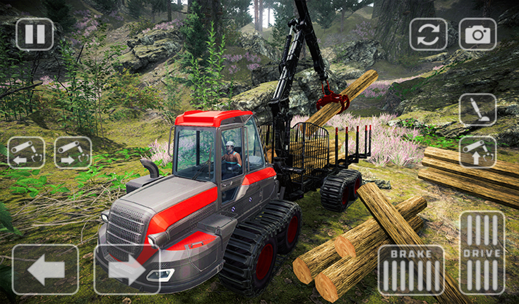 Lumberjack Truck Driving 3D Kids Games: Timberman Cut Tree Transport ...