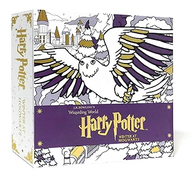 Harry Potter: Winter at Hogwarts: A Magical Colouring Set (J.K. Rowling ...