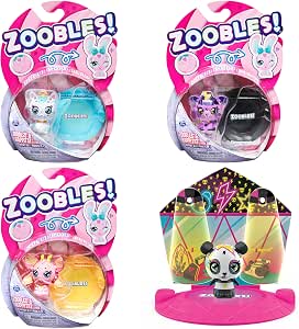Amazon.com: Zoobles Jouet - Pack 1 Zoobles Animal - Boules Magiques ...
