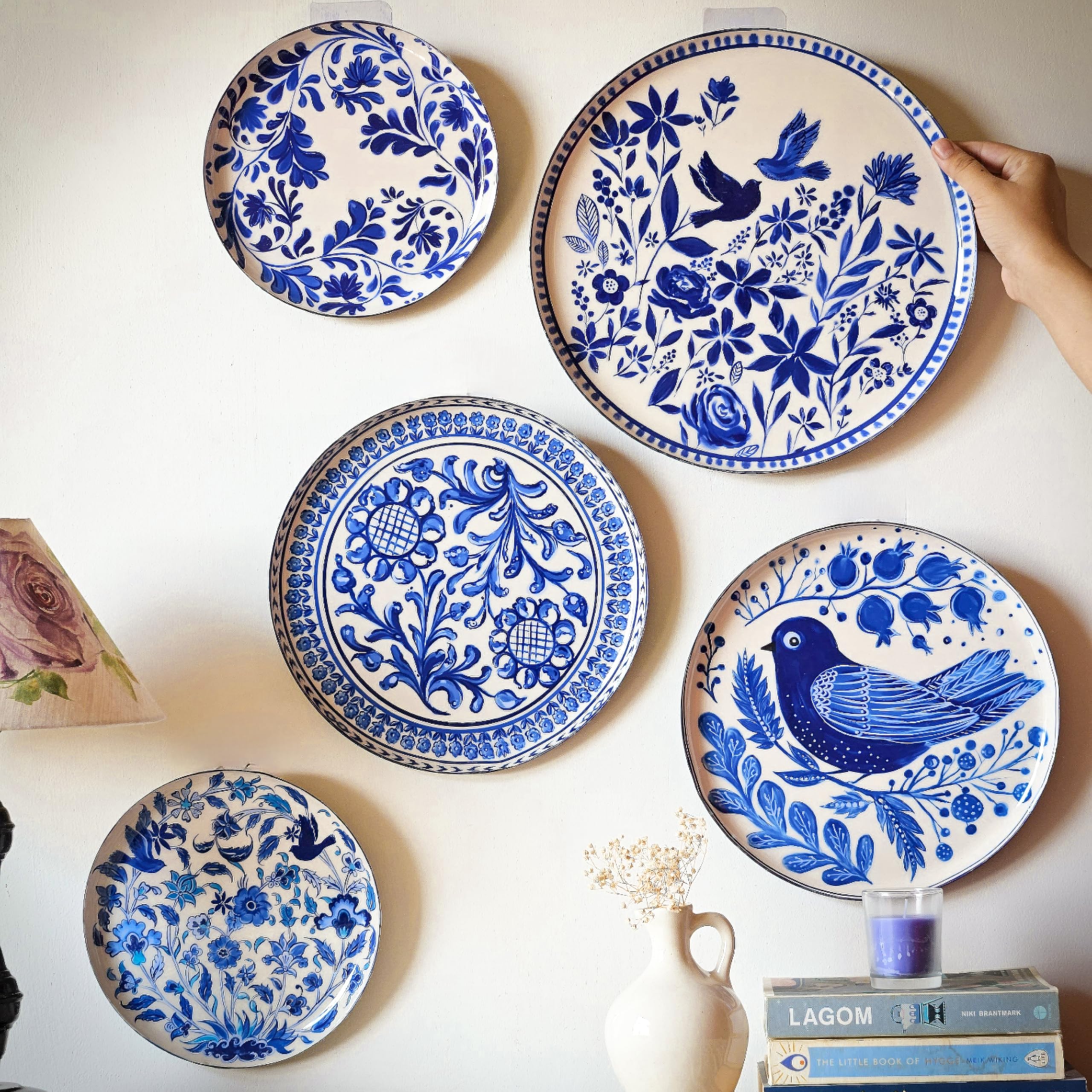 Amazon.com: RITUALISTIC Holland Wall Plates- Set of 5 | Wall Decoration ...