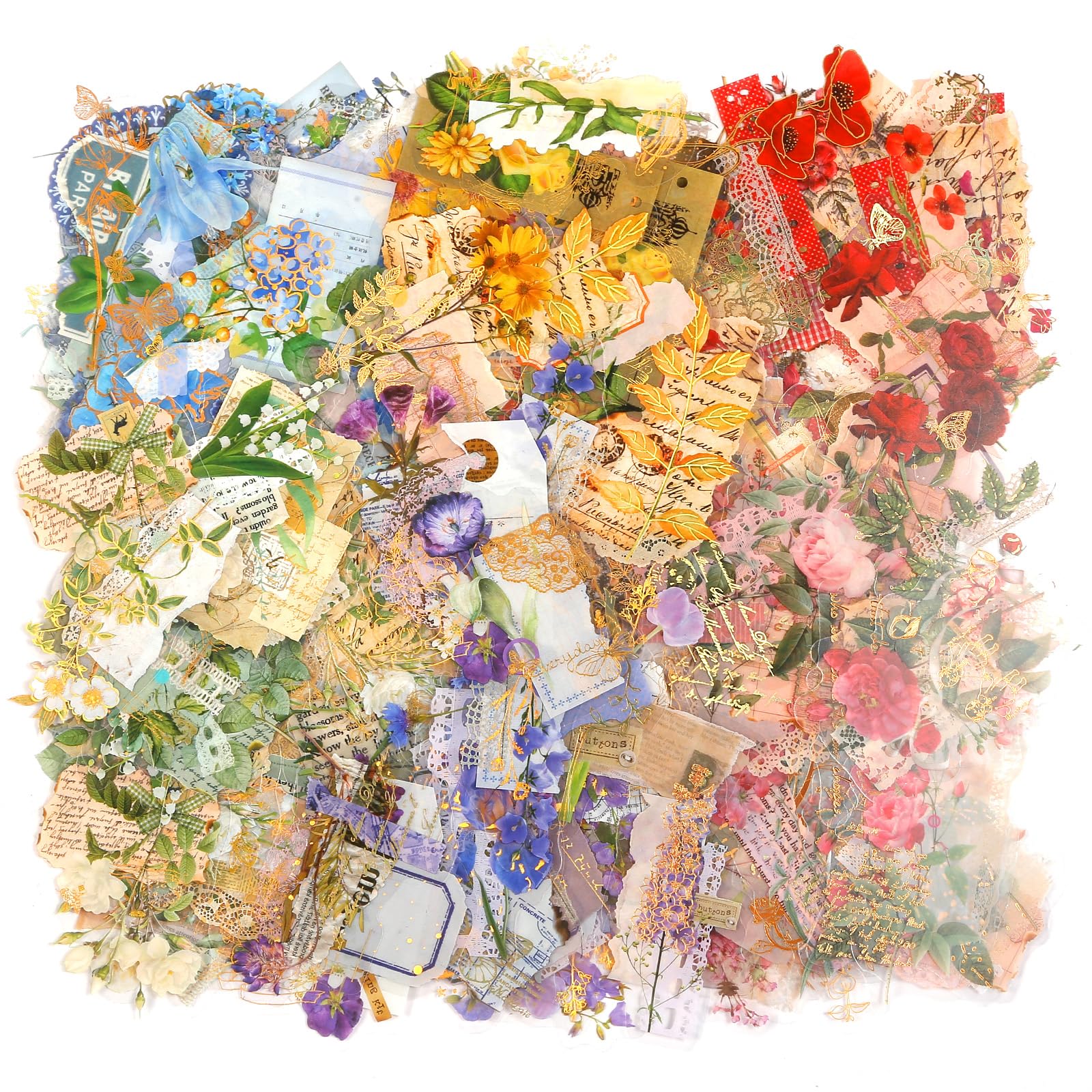 Amazon.com: 180 Pcs Transparent Scrapbooking Stickers Journaling ...