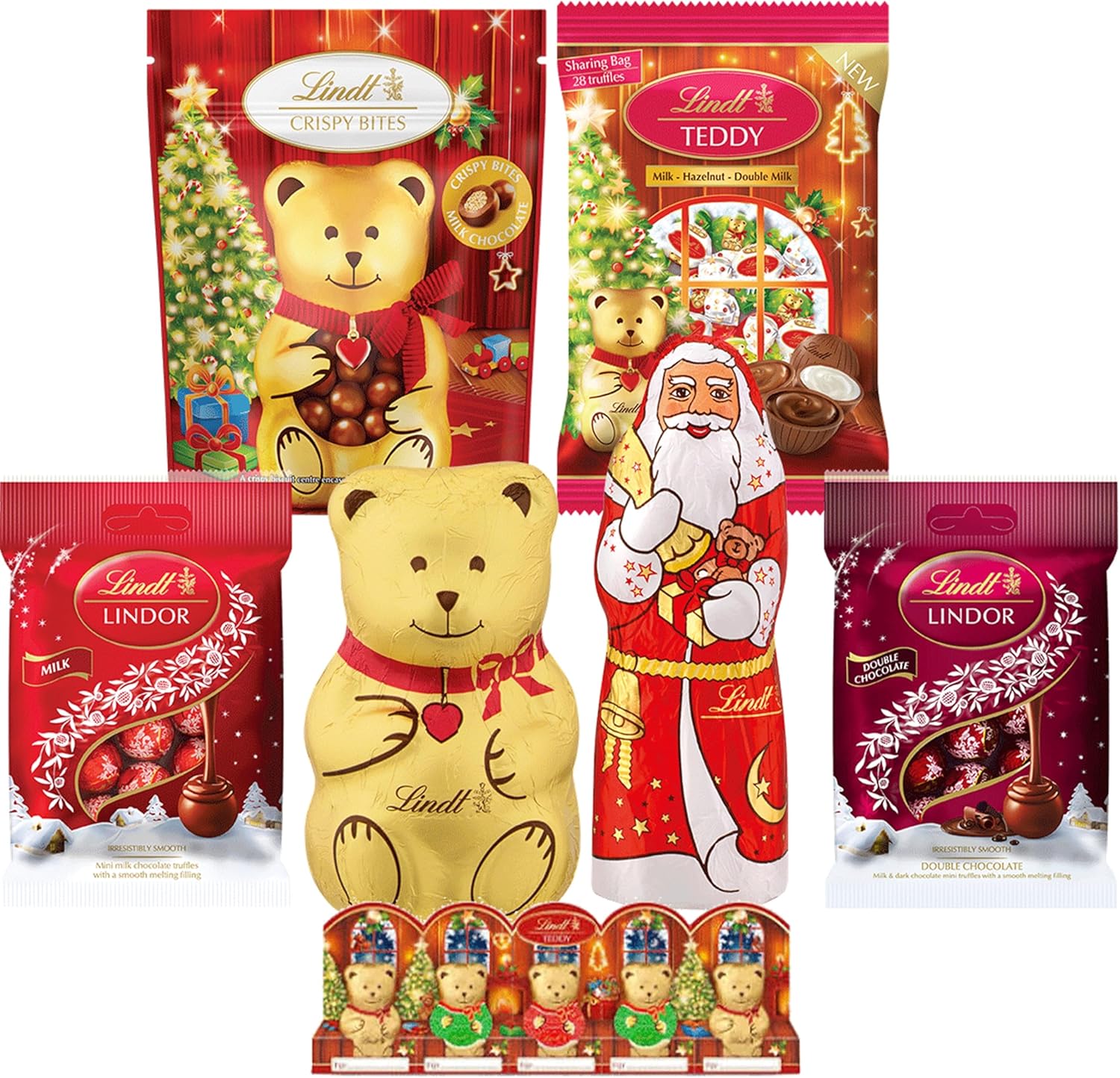 Lindt Chocolate Stocking Fillers Bundle - Christmas Chocolate Selection ...