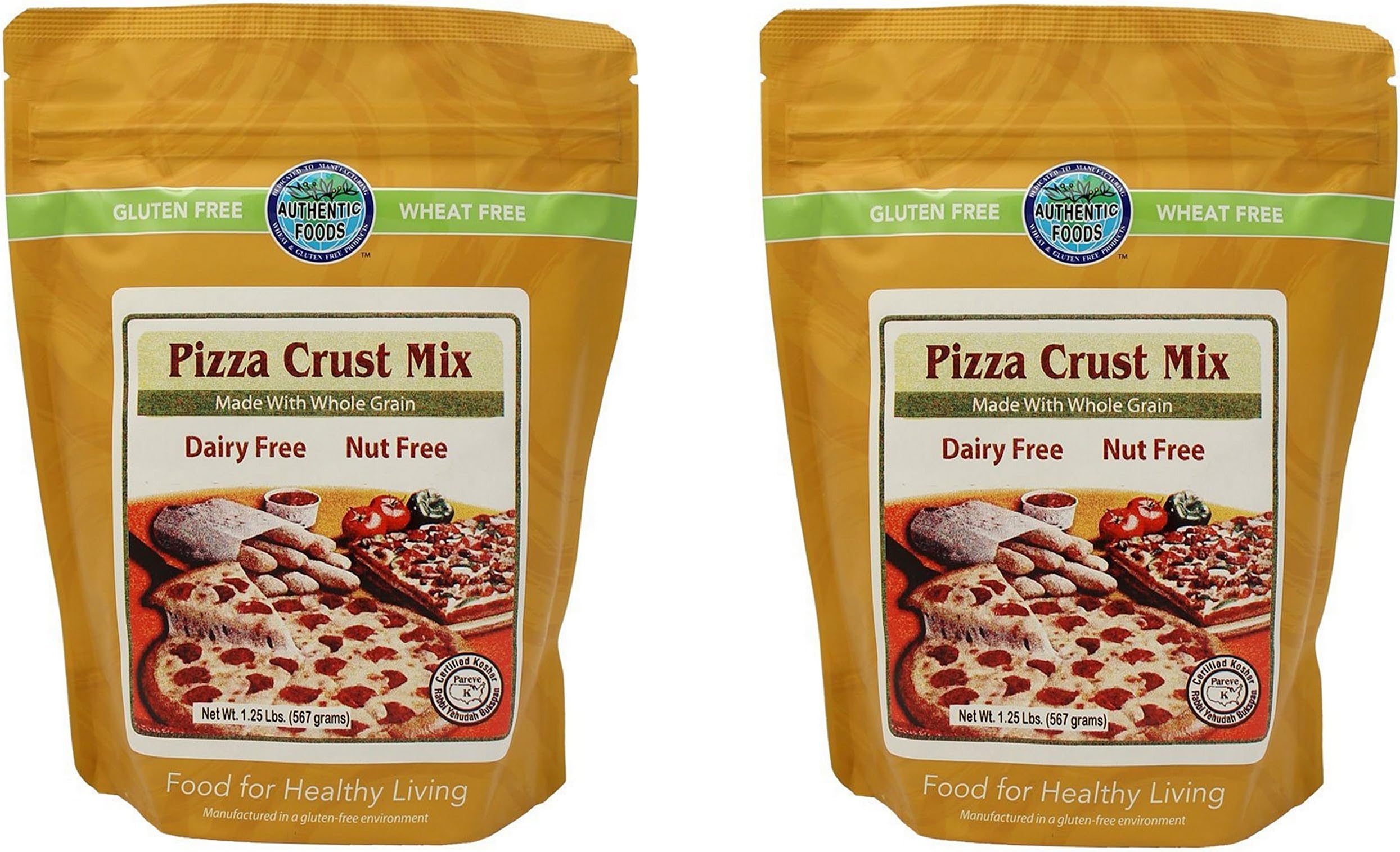 Amazon.com: Authentic Foods Gluten Free Pizza Crust Mix - 2 Pack ...