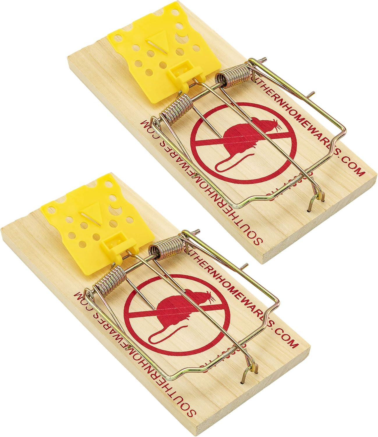 Amazon.com : Southern Homewares Wooden Snap Rat Trap Spring Action With ...