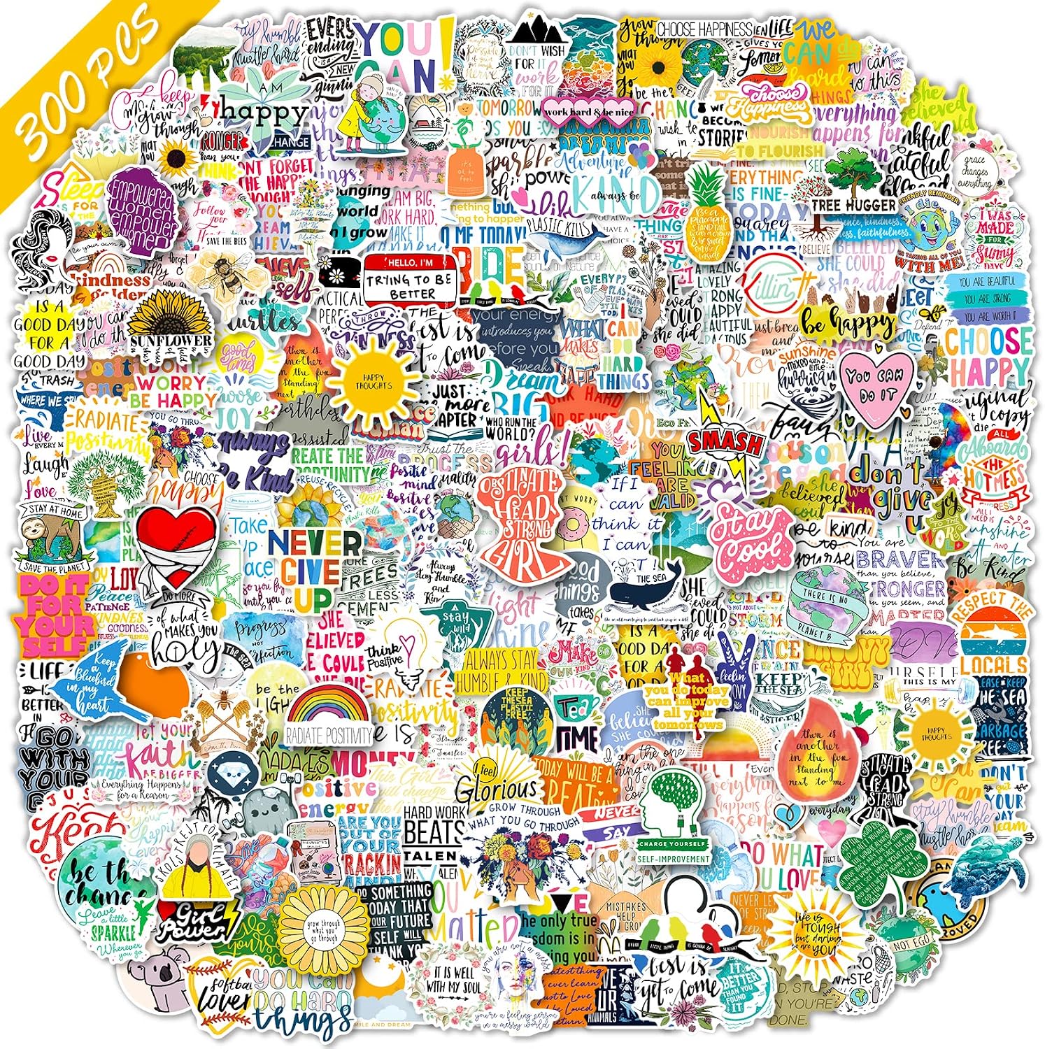 Amazon.com: LIFEBE 300 PCS Motivation Stickers for Students Adults ...