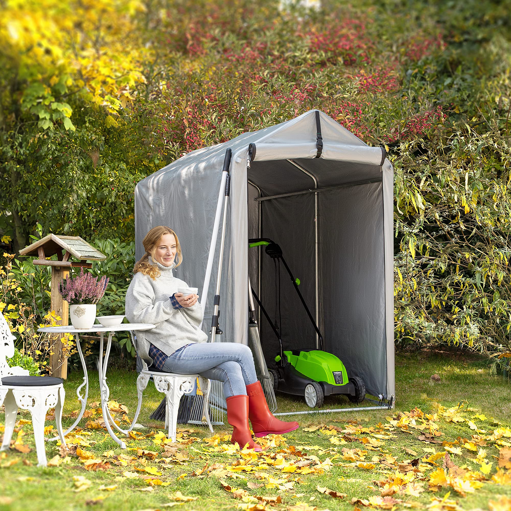 Snapklik.com : Devoko Outdoor Storage Shed 6 X 3 FT Portable Storage ...