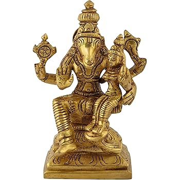 Buy Haristore Brass Lakshmi Hayagreevar Idol (8 cm x 4 cm x 11.3 cm ...