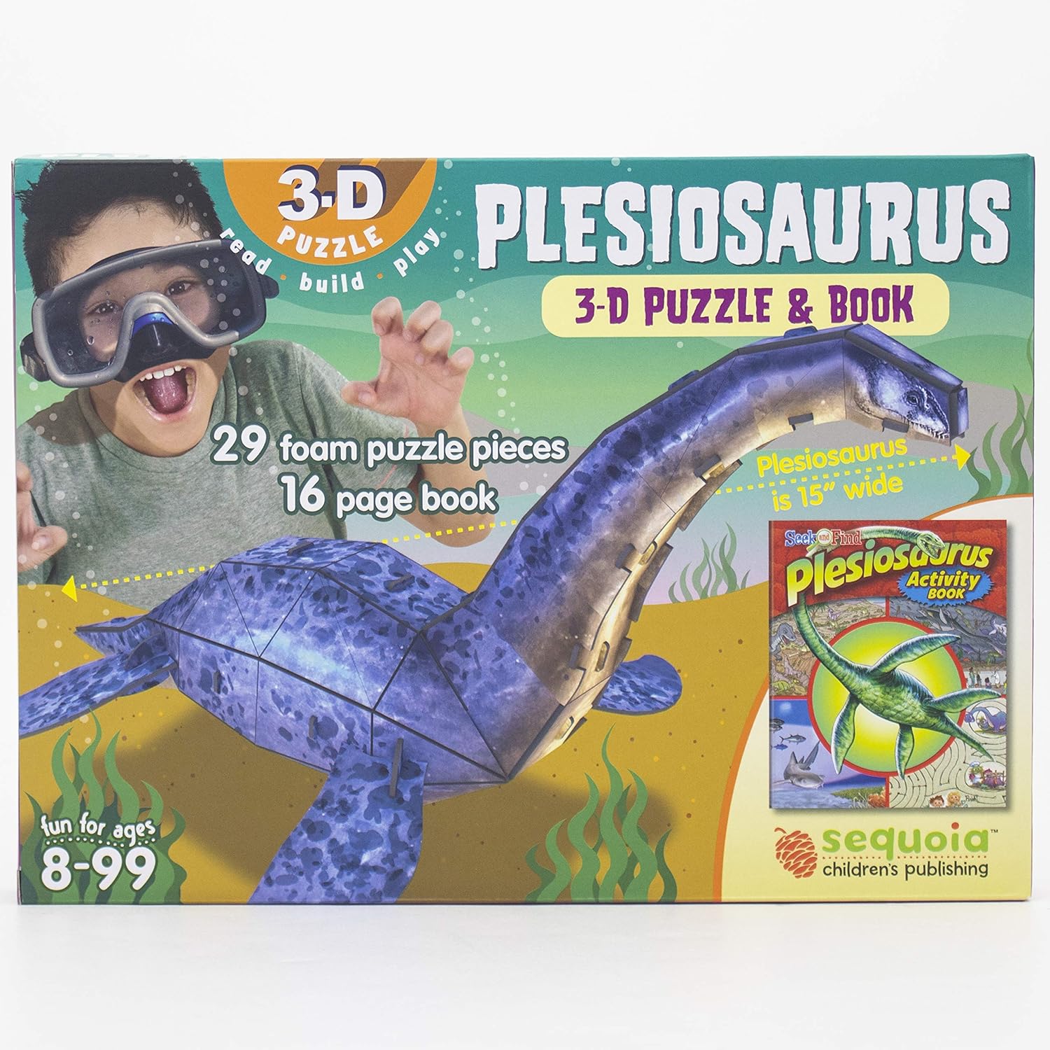 Plesiosaurus 3-D Puzzle & Activity Book: Edited by Sequoia Children's ...