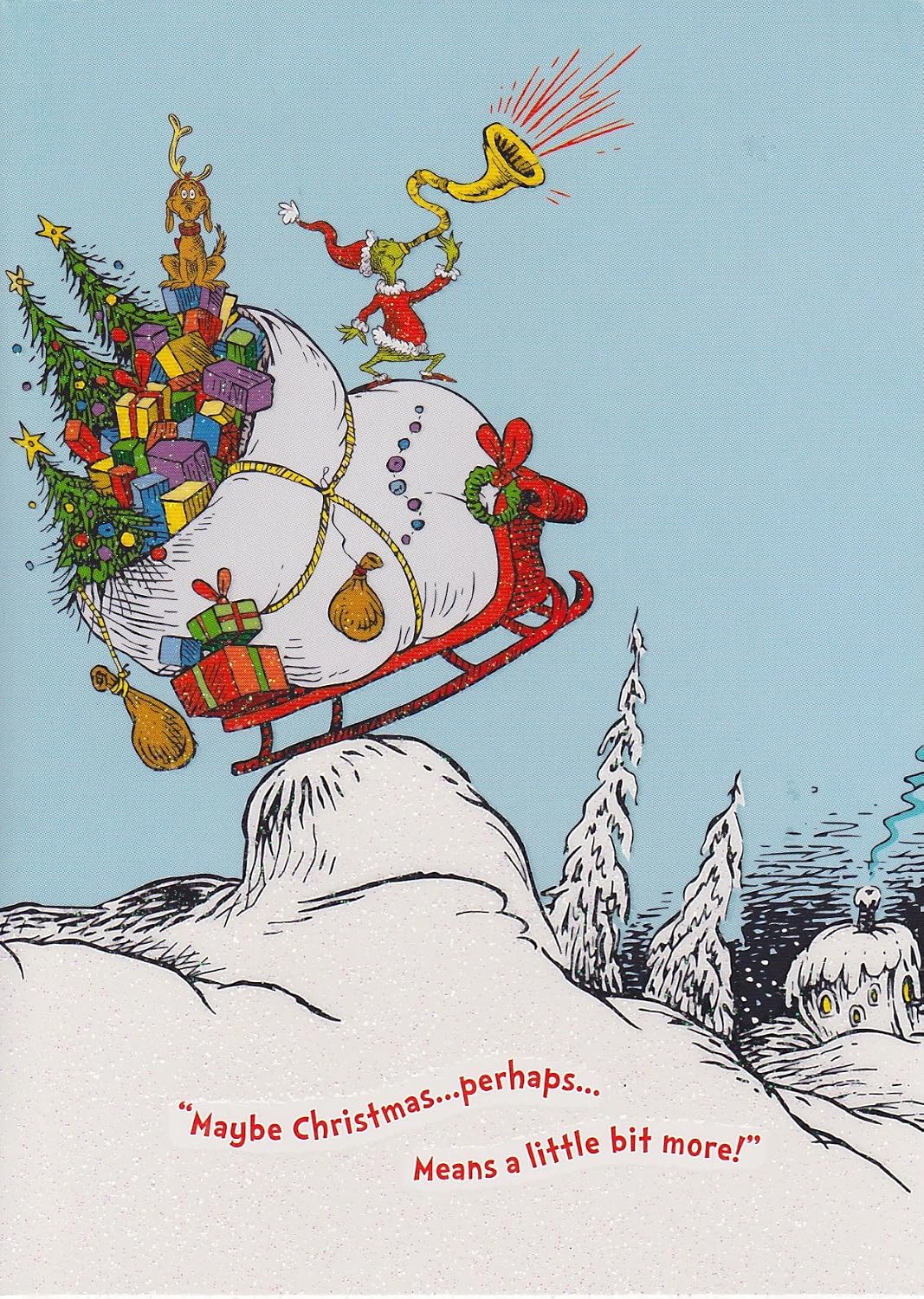 Amazon.com : Grinch! Dr. Seuss Boxed Set of 20 Glittered Christmas ...