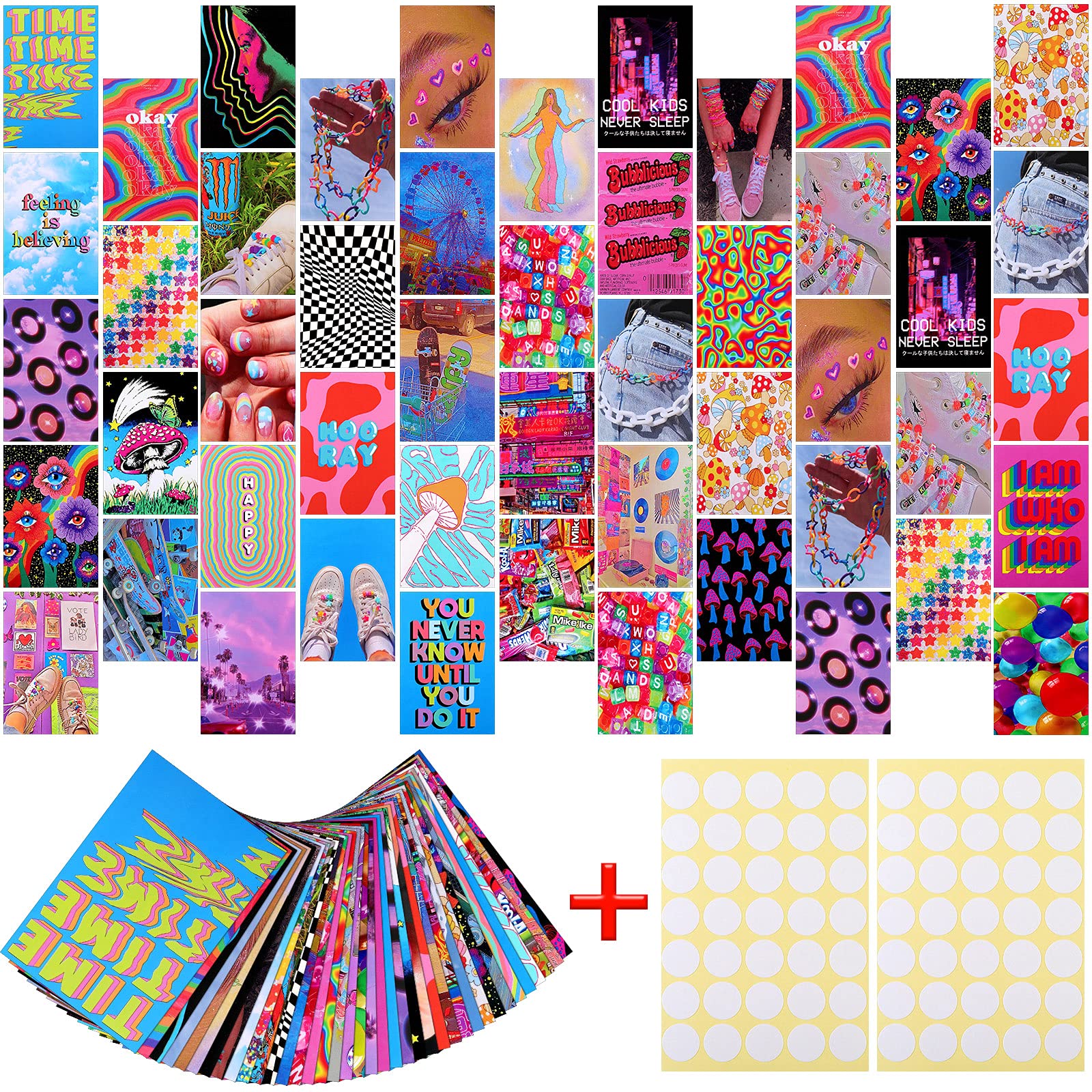 Buy 50 Pieces Indie Wall Collage Kit Aesthetic Pictures Indie Room ...
