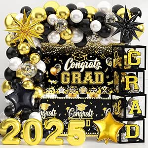 Amazon.com: Graduation Decorations Class of 2025 Congrats Grad 2025 ...