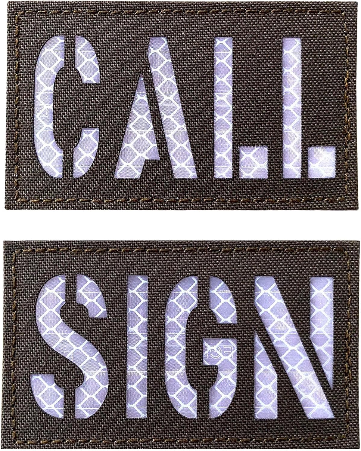 Amazon.com: 2 Pack Custom 2x3.5 inch Reflective Call Sign Laser Cut ...