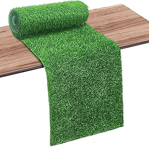 Amazon.com: Artificial Grass Table Runners,12 x 36 Inch Fake Grass ...