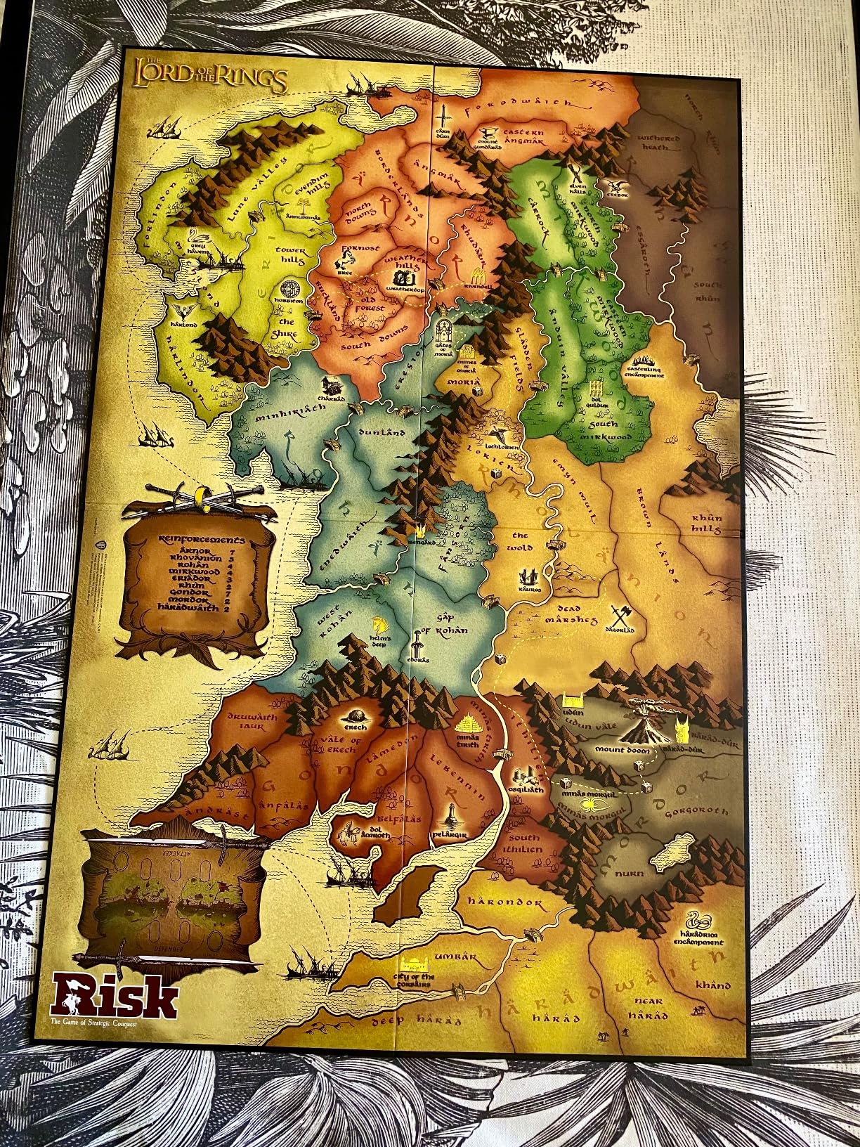 Winning Moves Lord of the Rings RISK Strategy Board Game, Join the ...