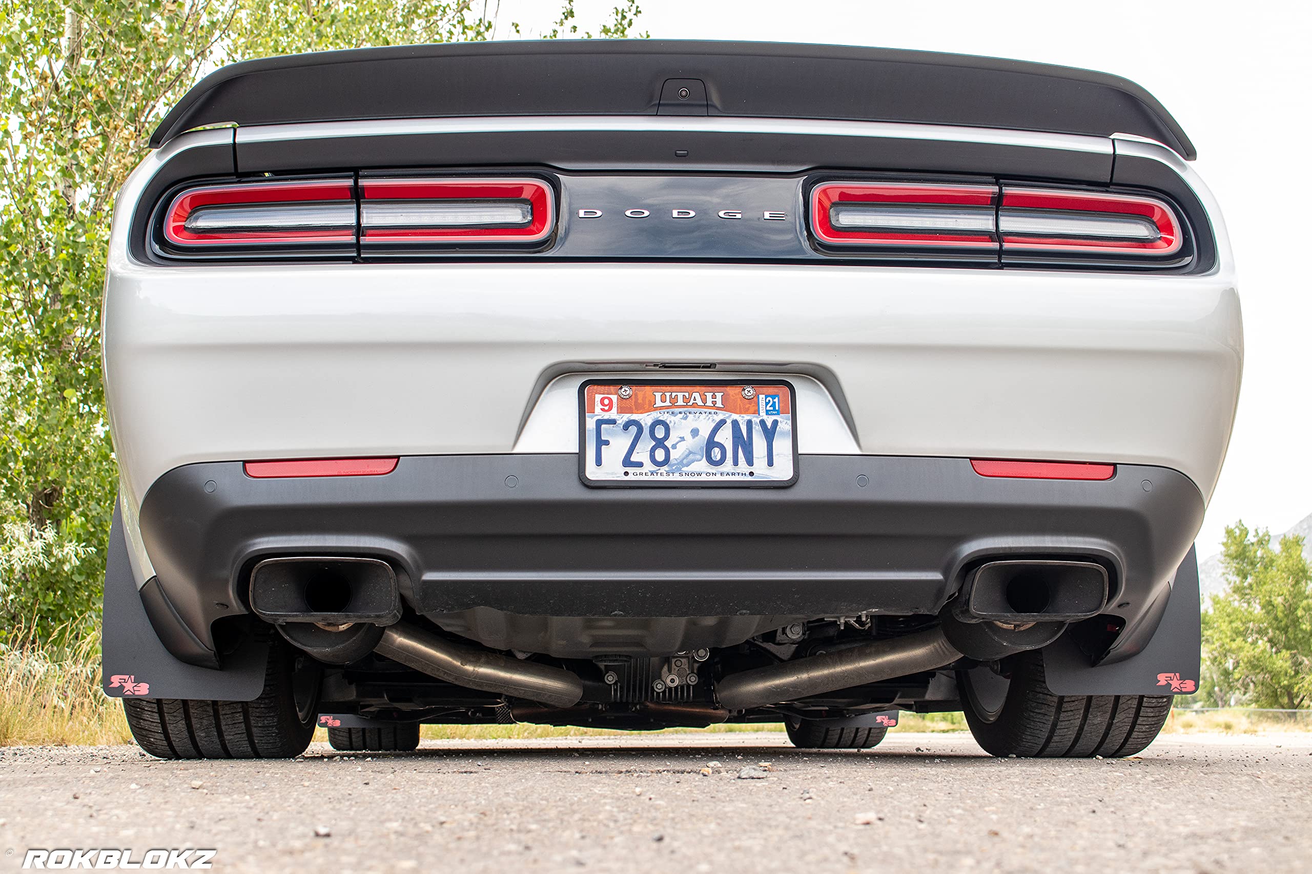 RokBlokz Mud Flaps for 2018-2021 Dodge Challenger Widebody -(Set of 4 ...