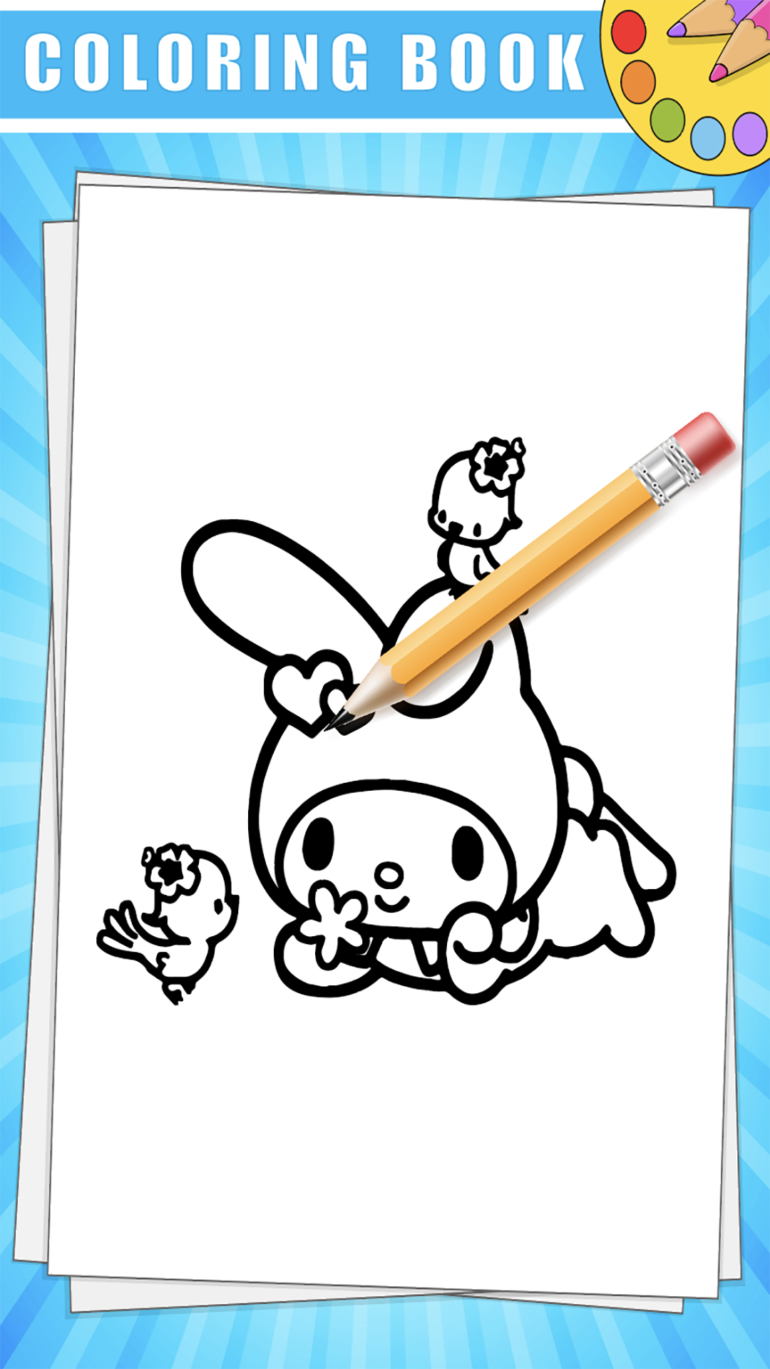 Kawaii My Melody coloring book Drawing - App on Amazon Appstore
