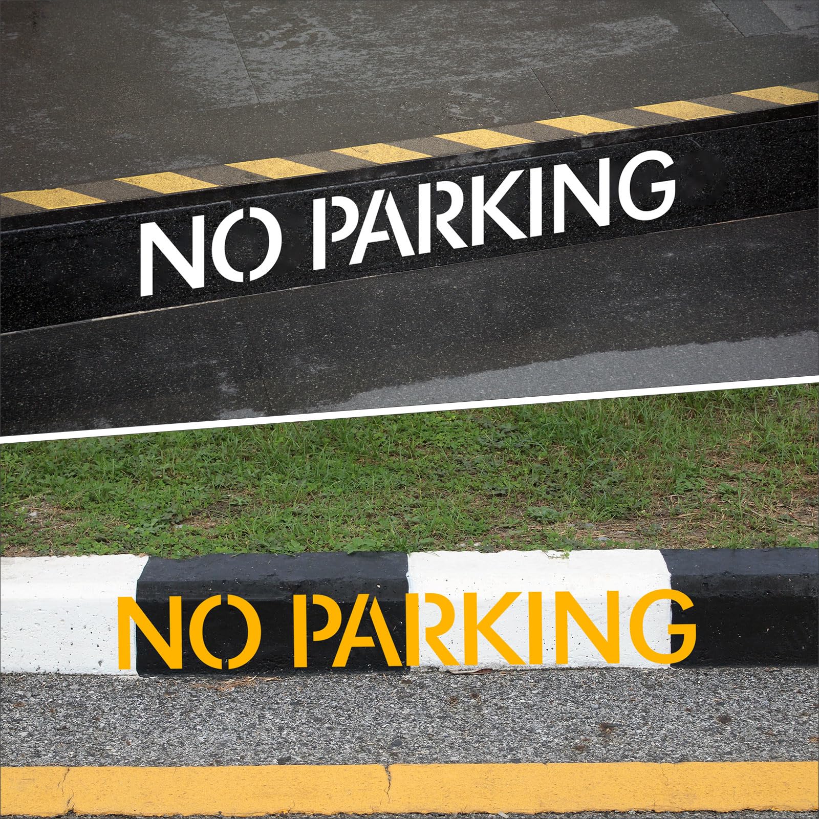Snapklik.com : Qilery 2 Pcs 4 Pavement Marking Stencils Reusable ...