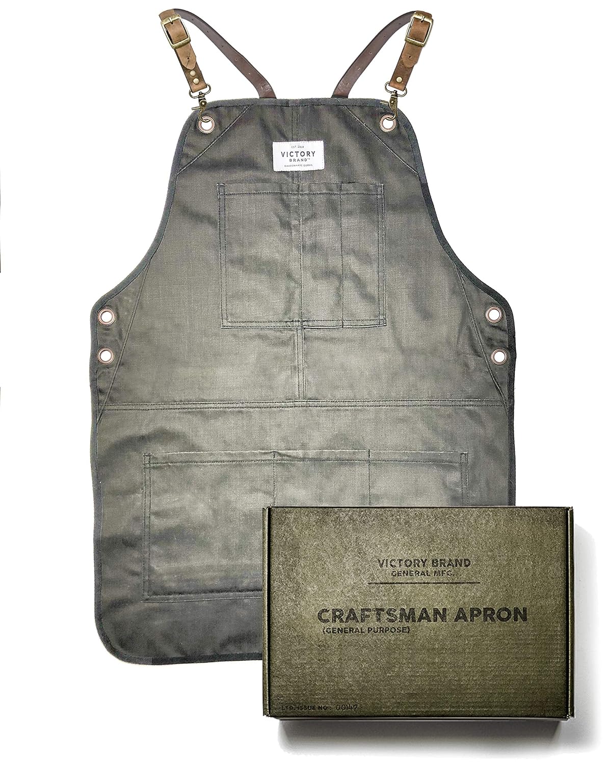 Amazon.com: Military Green Craftsman Apron by Victory Barber & Brand ...