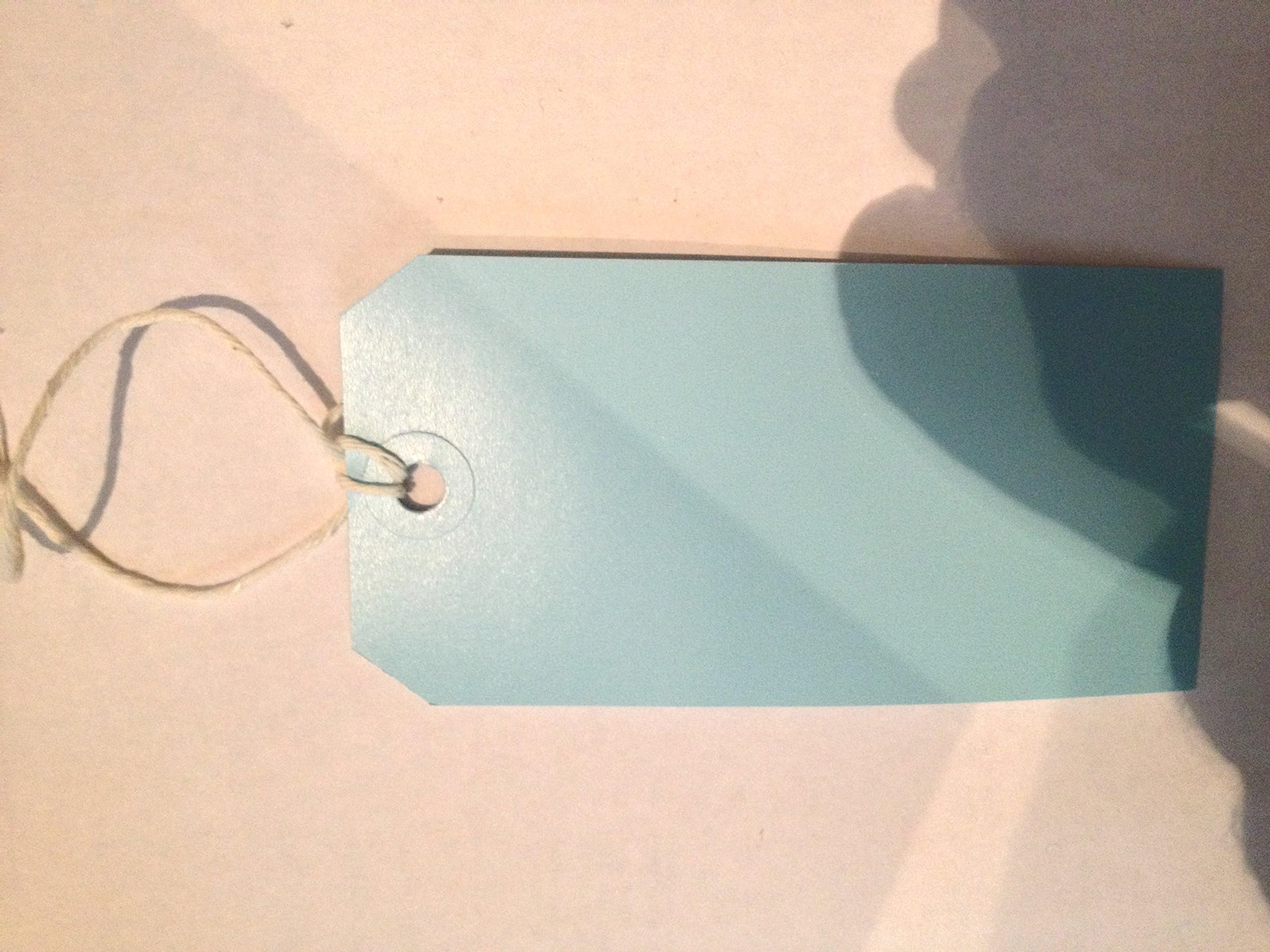 Pack Of 50 x Blue Strung Tags Tickets Luggage Labels 120 x 60mm ...