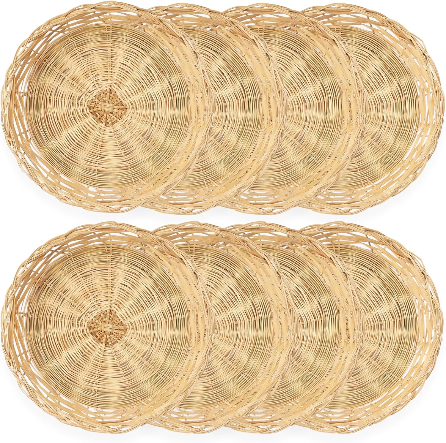 Amazon.com | Cheardia 8 Pack Bamboo Paper Plate Holders, 10 Inches ...
